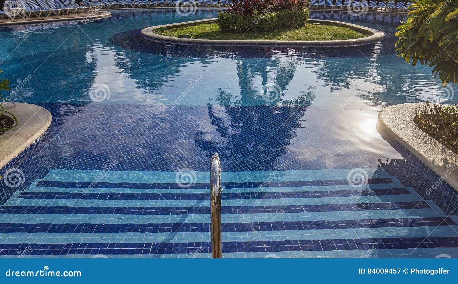Swimming Pool in Cancun, Riviera Maya, Mexico Stock Image - Image of ...