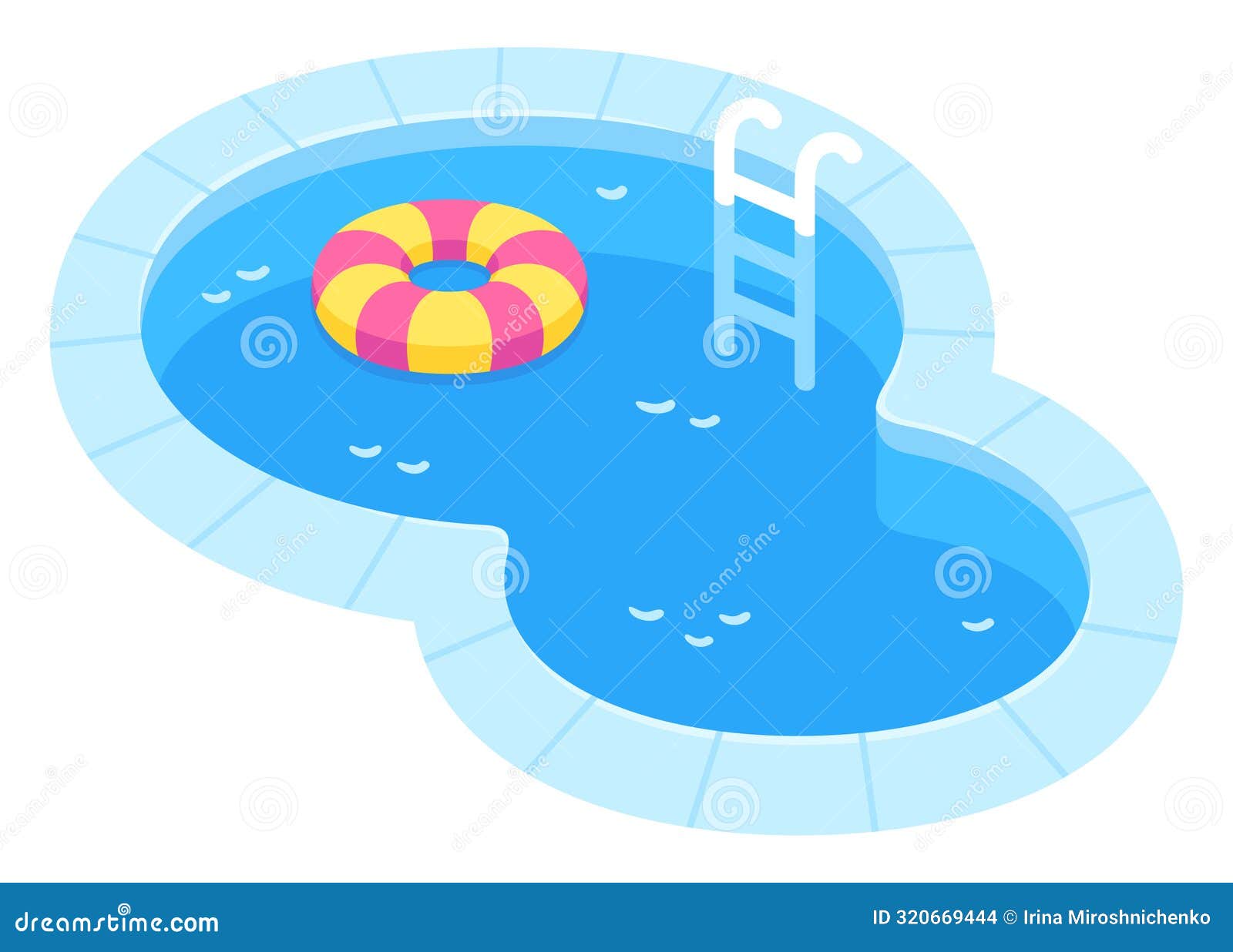 Swimming Pool Cartoon Vector Illustration Stock Vector - Illustration ...