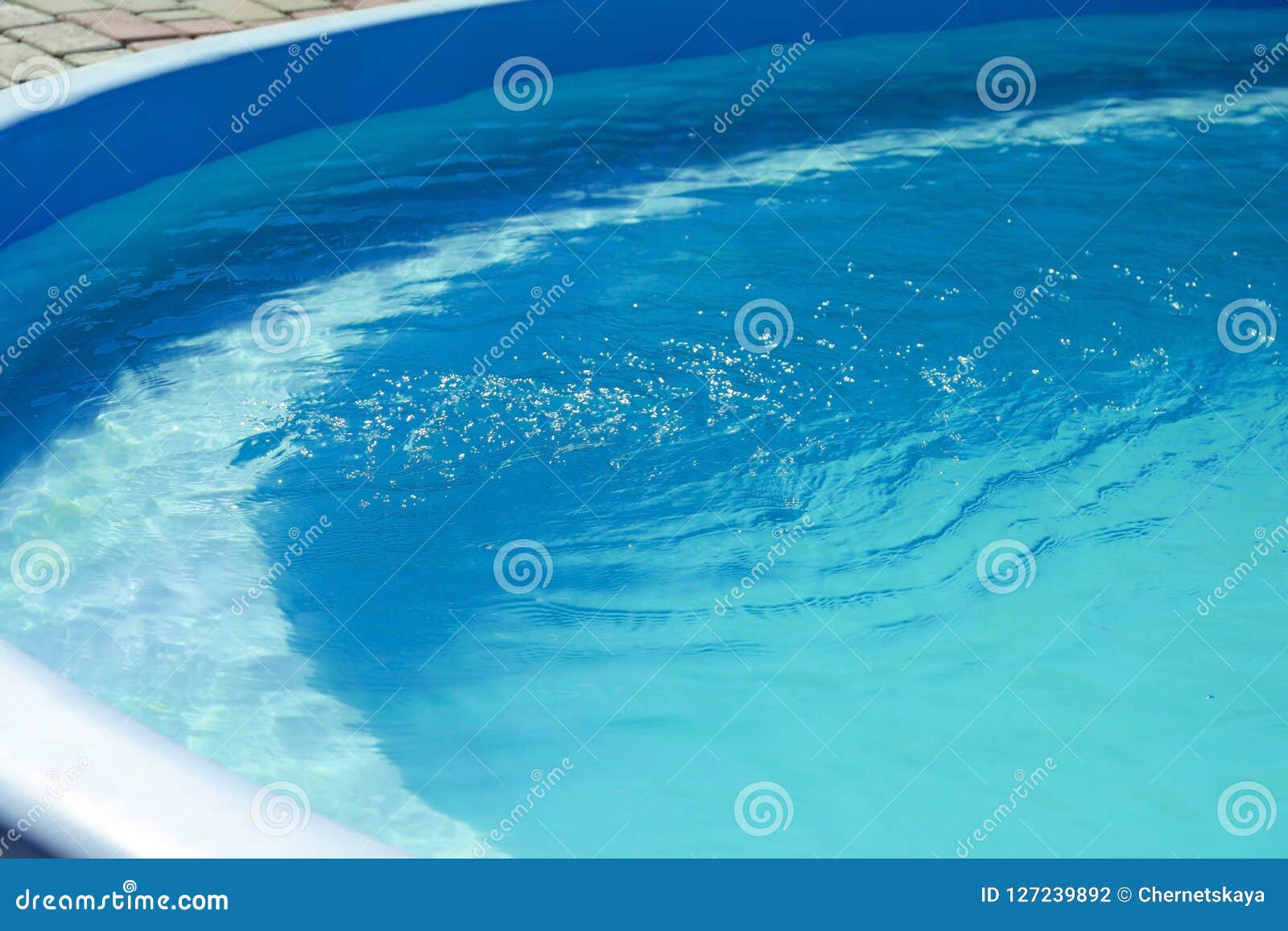 Swimming Pool with Clean Blue Water Stock Photo - Image of leisure ...
