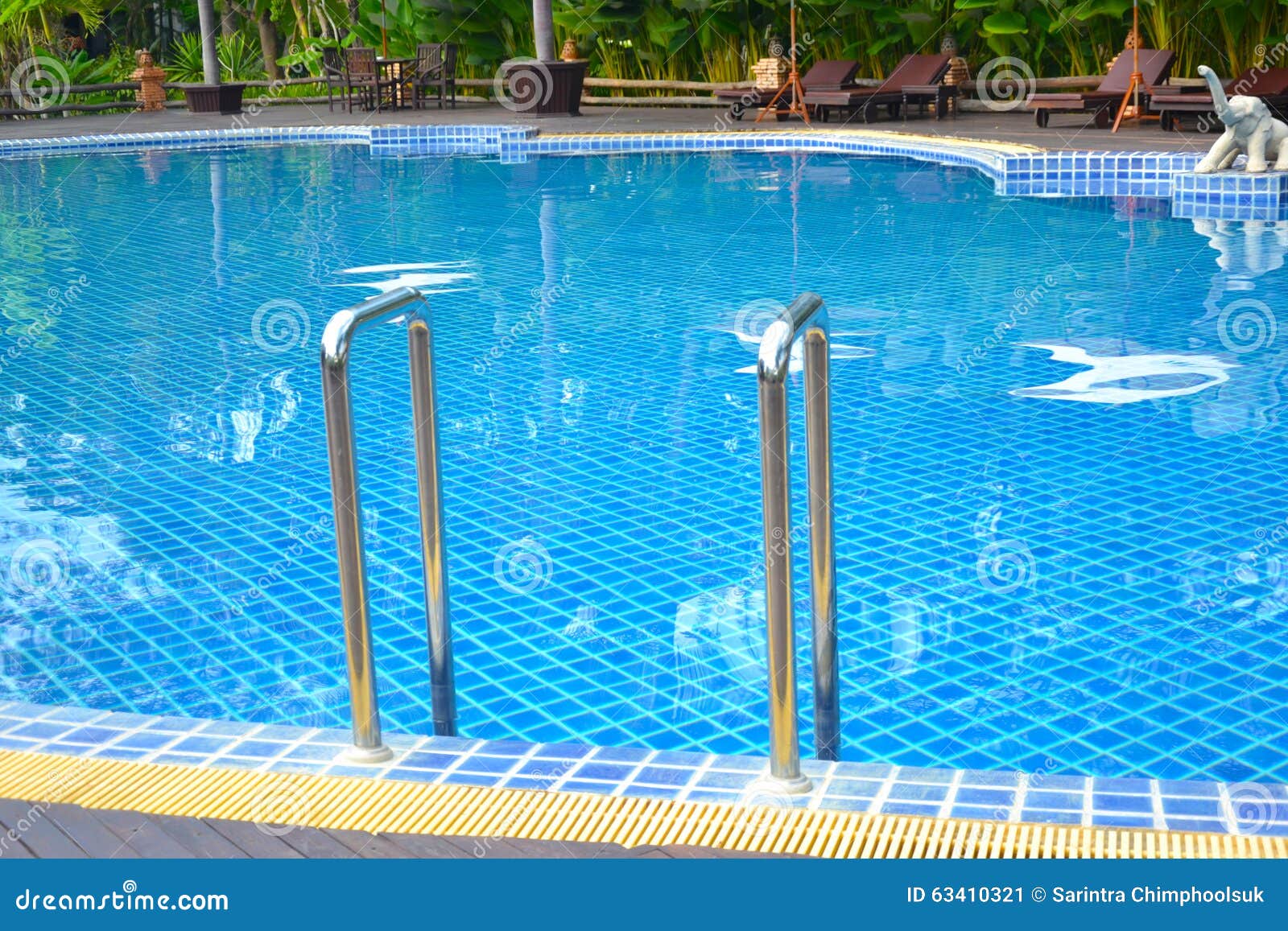 Swimming pool stock image. Image of blue, clear, swimming - 63410321