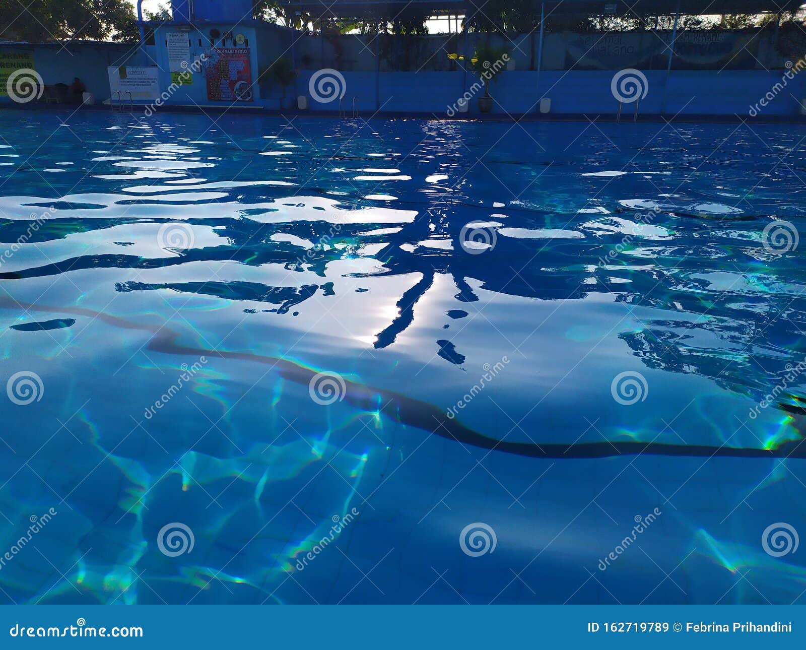 Swimming Pool with Clean and Clear Water Stock Image - Image of ocean ...