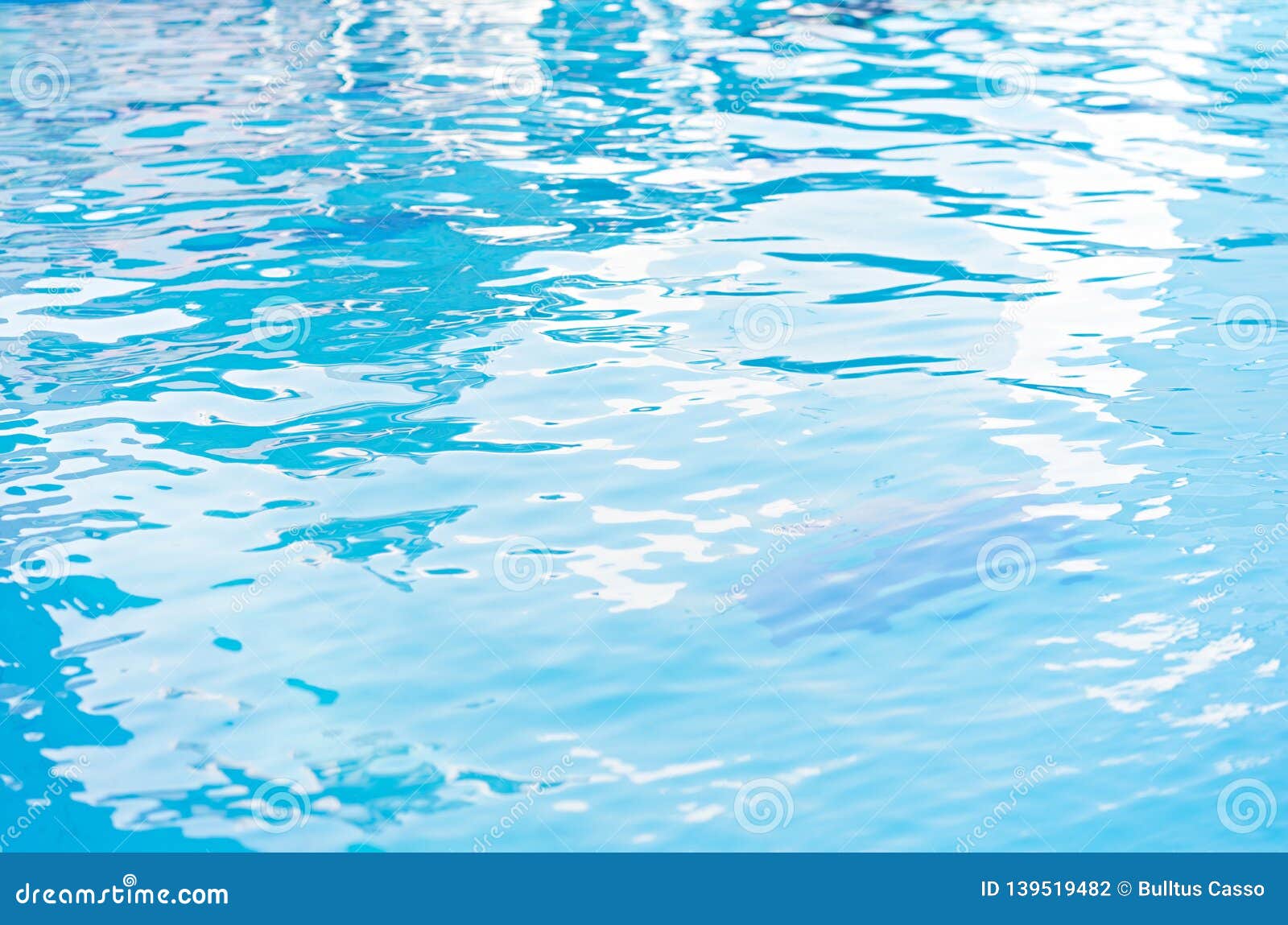 Swimming Pool with Clear Blue Water Stock Photo - Image of clean, grid ...