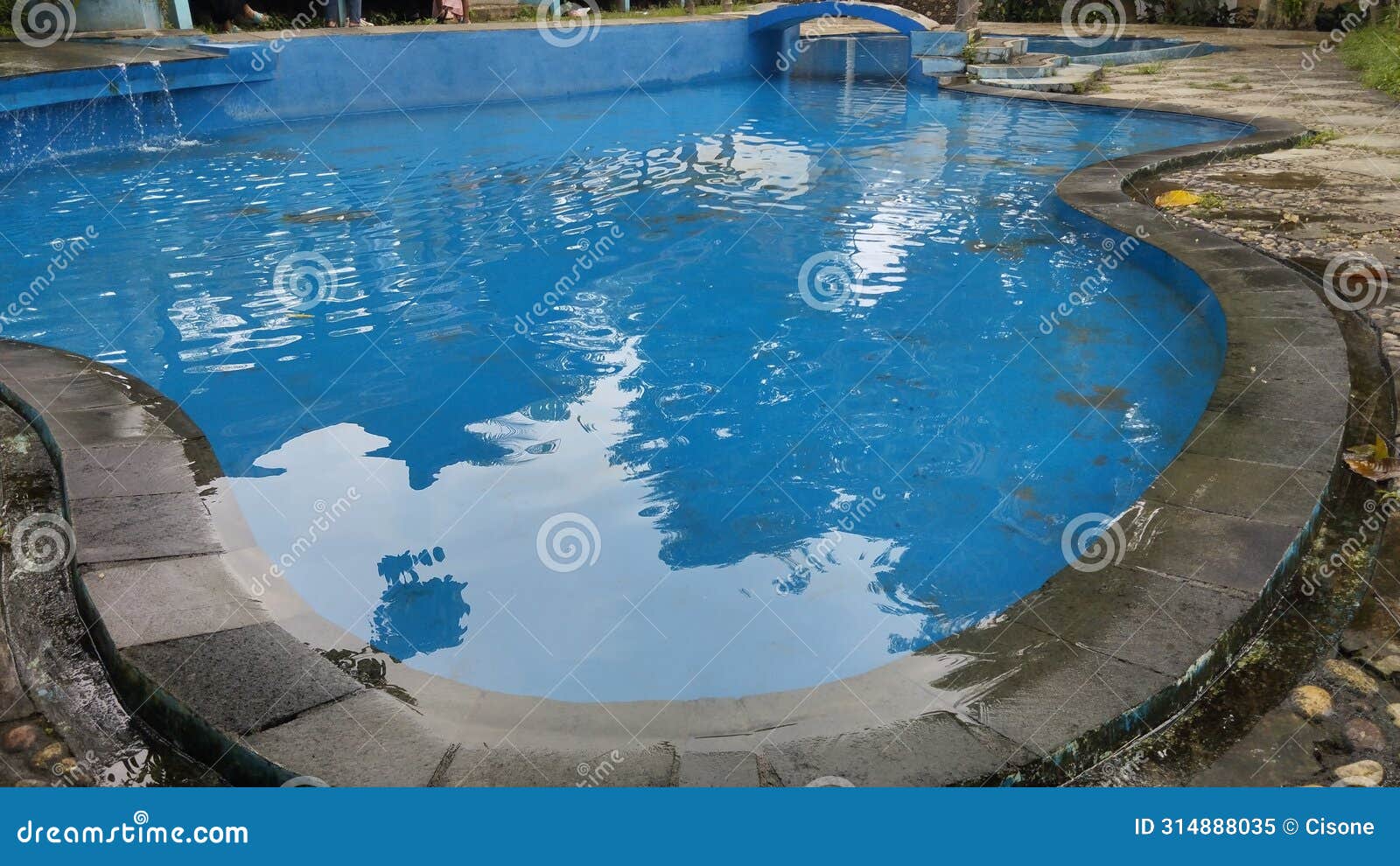 Swimming Pool with Clear Water Stock Image - Image of swimming, water ...