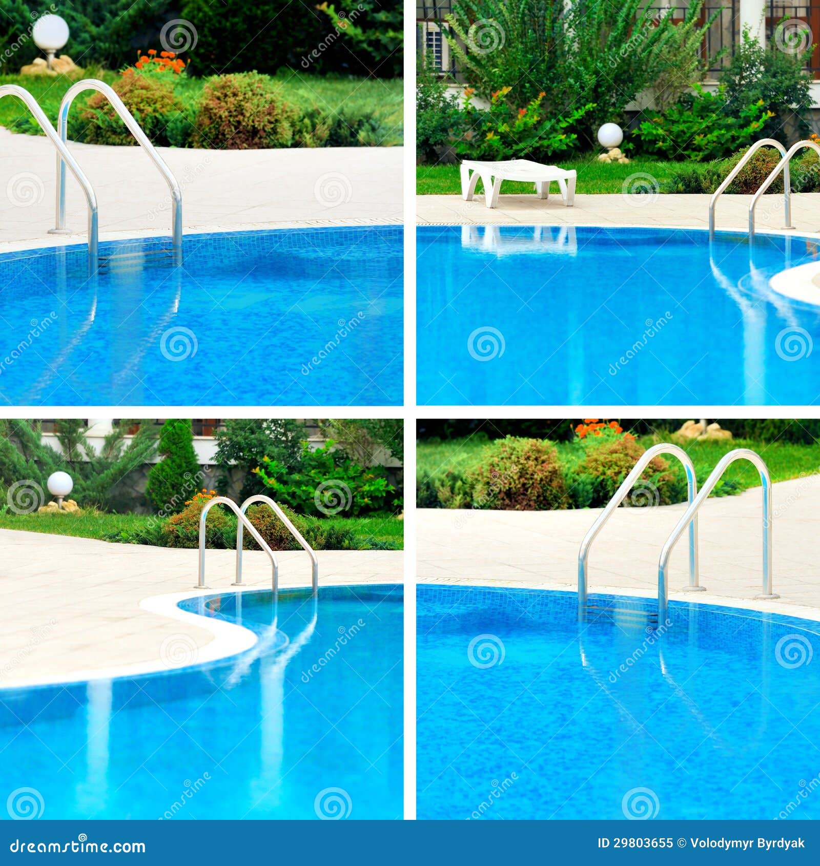 Swimming pool collage stock image. Image of edge, entrance - 29803655