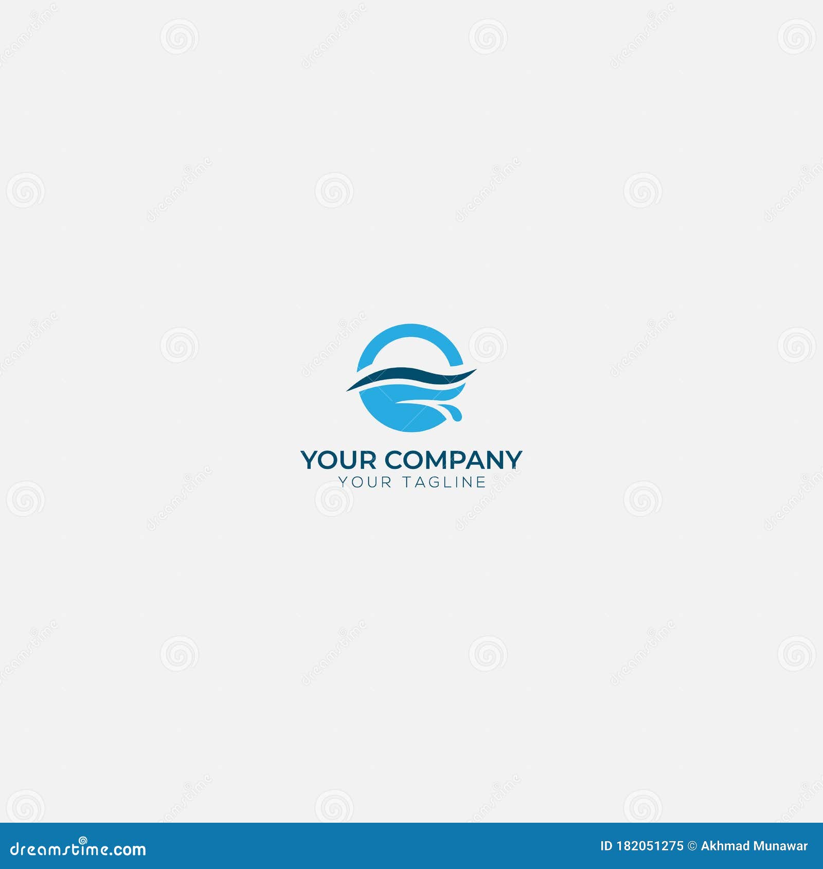 Swimming Pool Constructions Modern Blue Logo Stock Vector ...