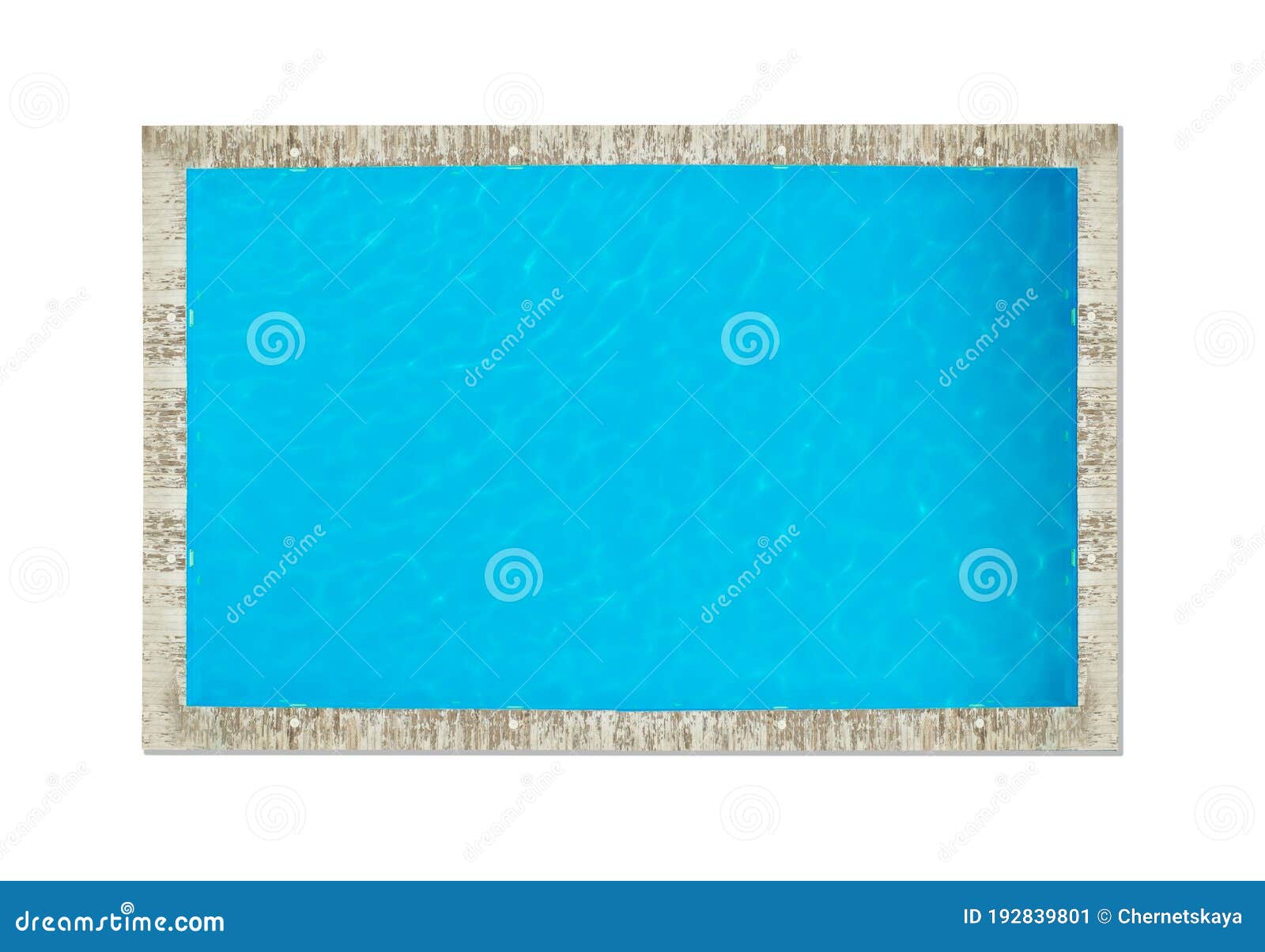 Swimming Pool with Cool Water Isolated, Top View Stock Image - Image of ...