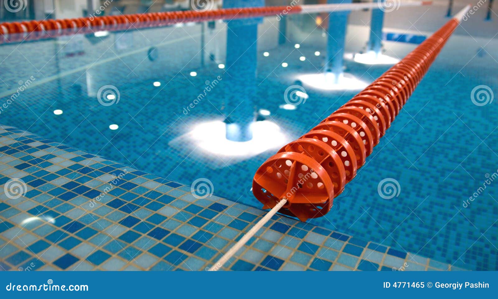 Swimming Pool Diagonal Red Lines Stock Image - Image of summer ...