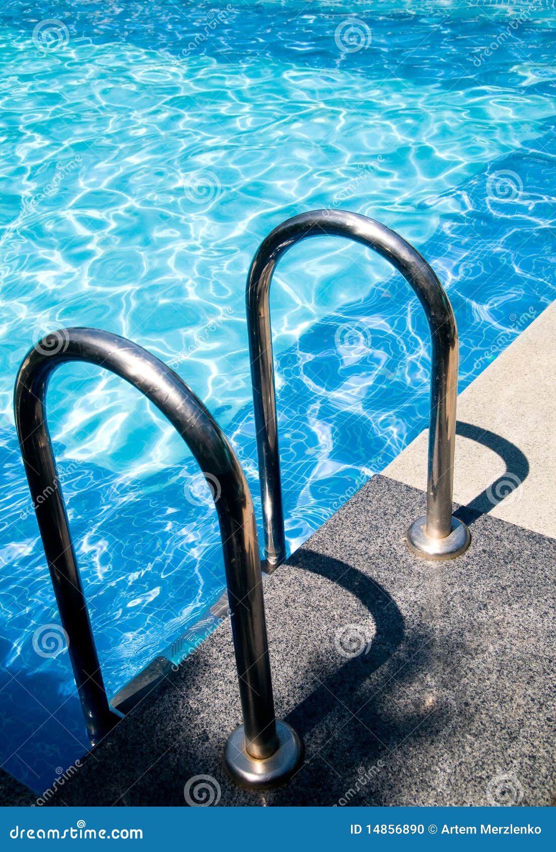 Swimming pool entrance stock photo. Image of staircase - 14856890