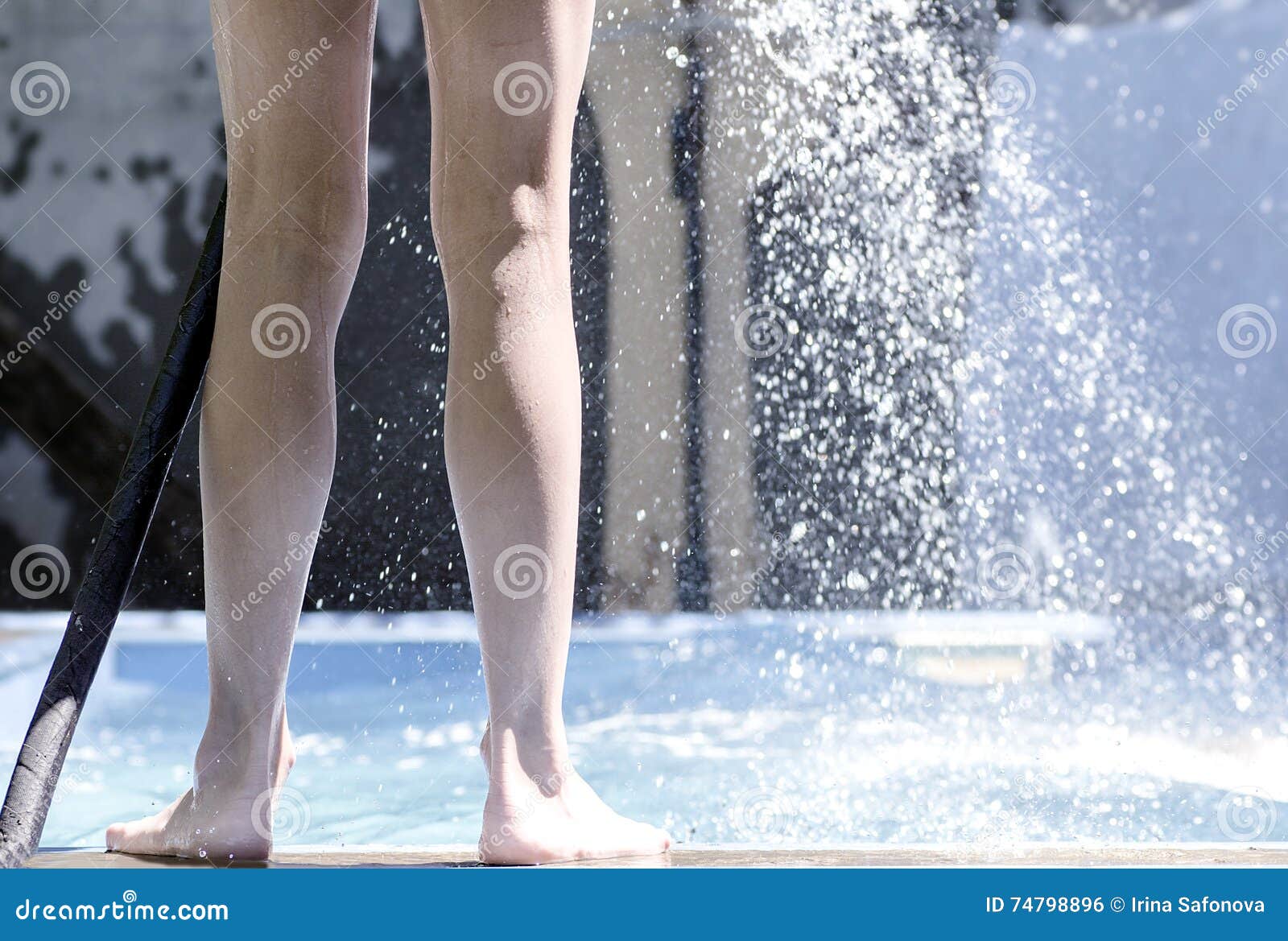 Swimming in pool, feet , stock photo. Image of swimming - 74798896