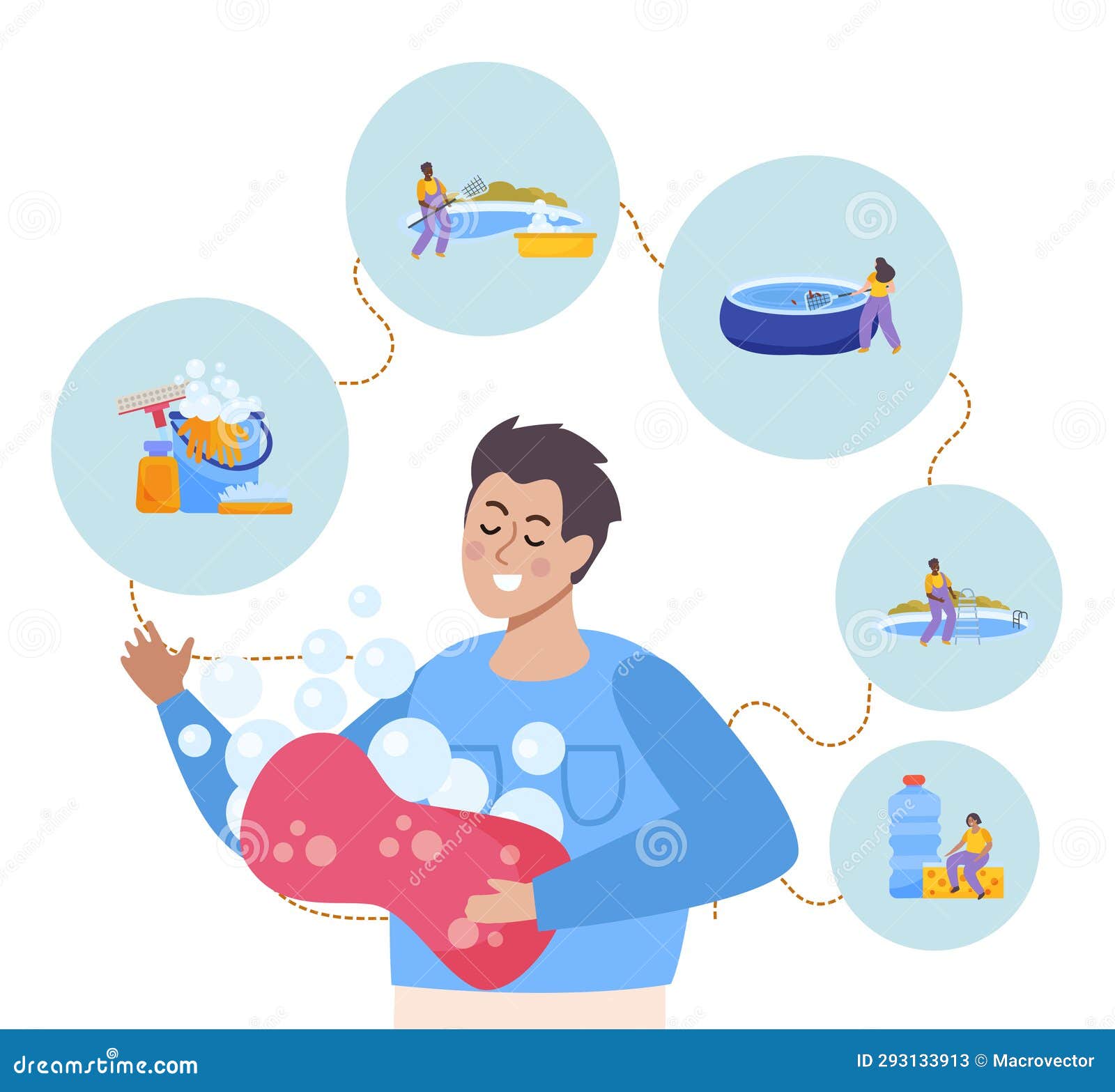 Swimming Pool Flat stock illustration. Illustration of symbol - 293133913