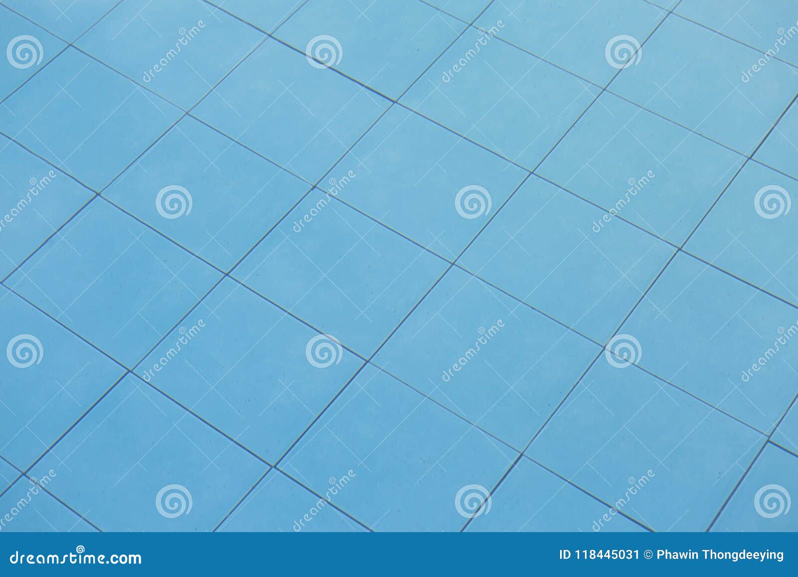 Swimming Pool Floor Under a Clean Water Stock Image - Image of bottom ...