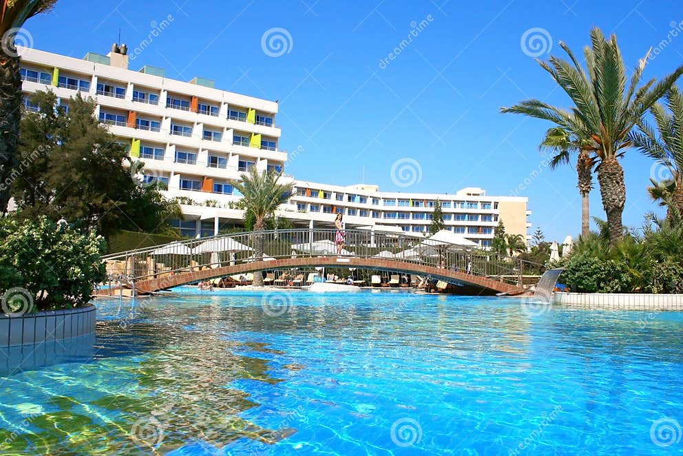 Swimming pool and hotel stock image. Image of beautiful - 11591027
