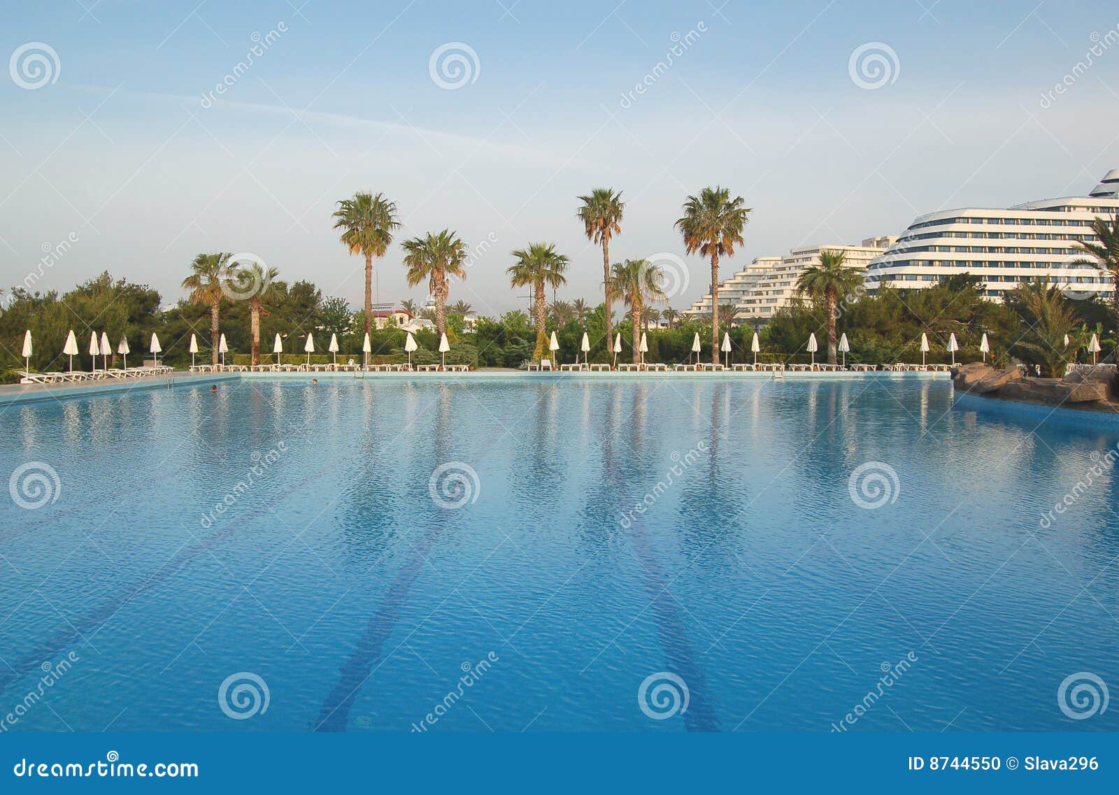 Swimming Pool at Hotel in Antalya, Turkey Stock Photo - Image of pool ...