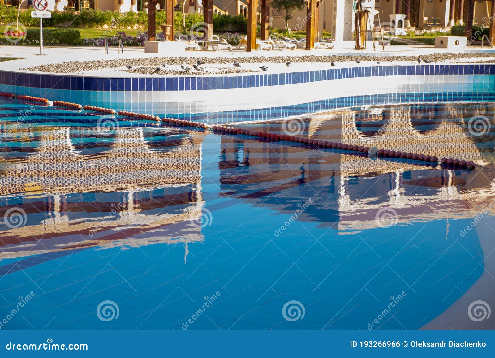 Swimming Pool in Hotel in an Arab Country Stock Photo - Image of ...