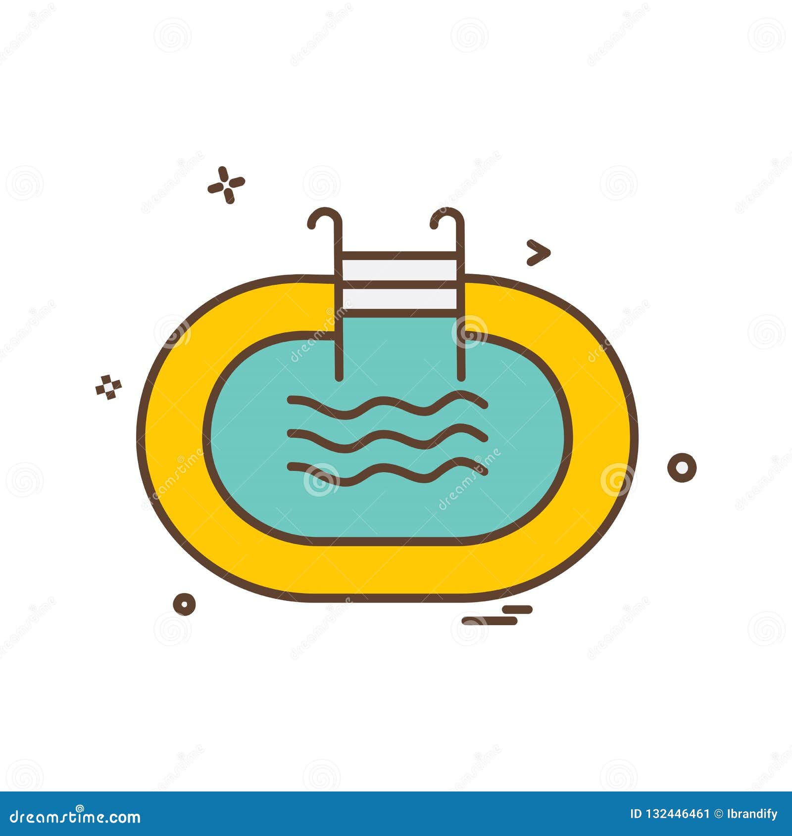 Swimming Pool Icon Design Vector Stock Vector - Illustration of ...
