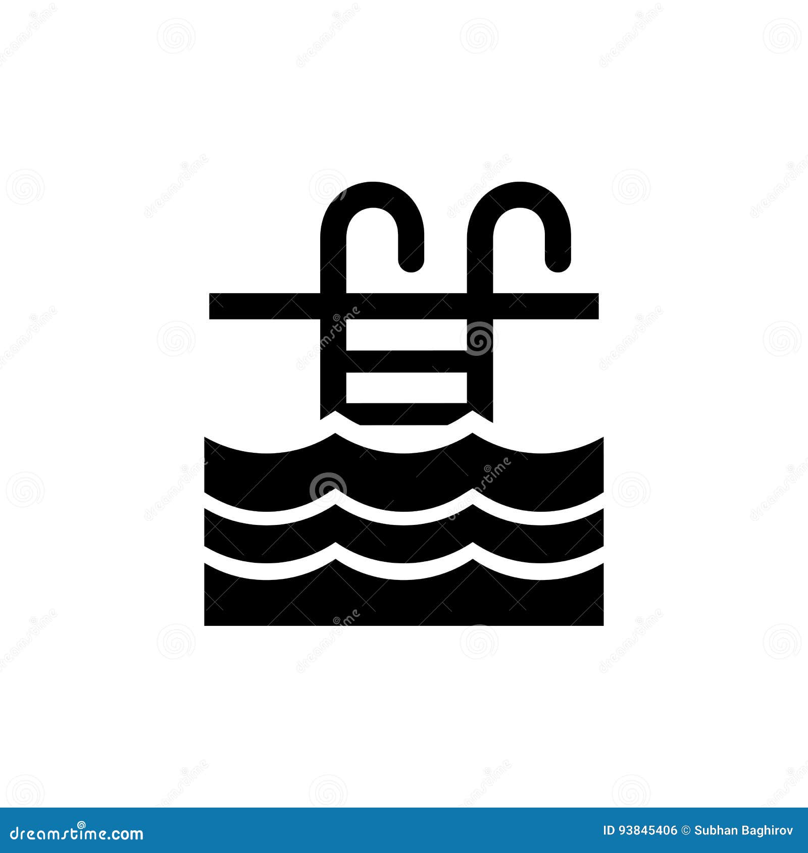 Swimming Pool Icon Simple Flat Style Vector Illustration Stock Vector ...