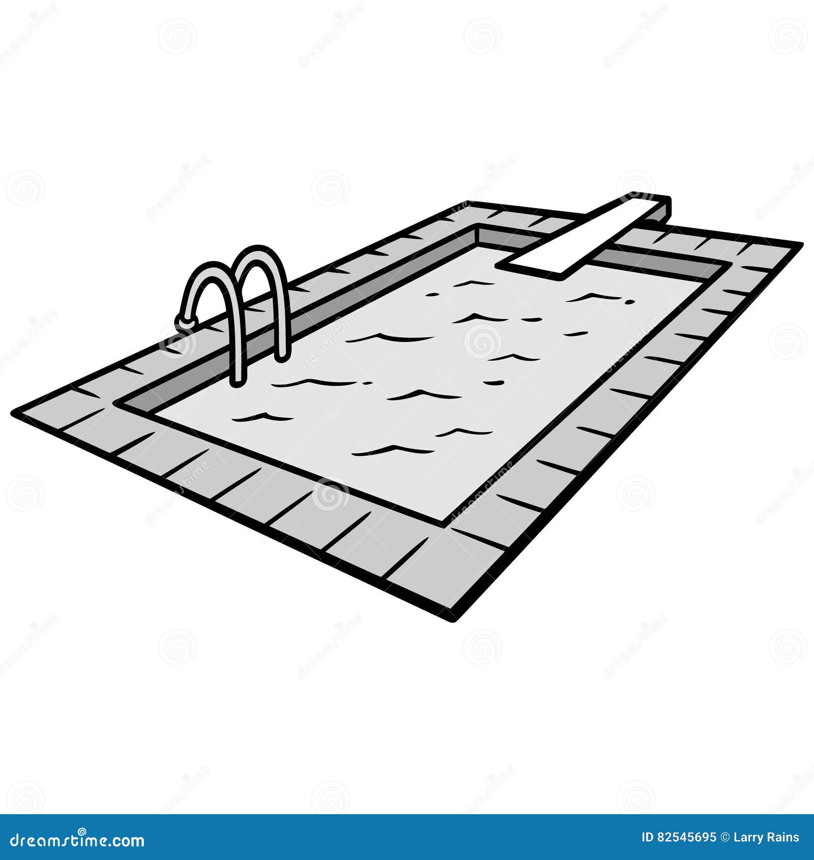 Swimming Pool Illustration stock vector. Illustration of travel - 82545695