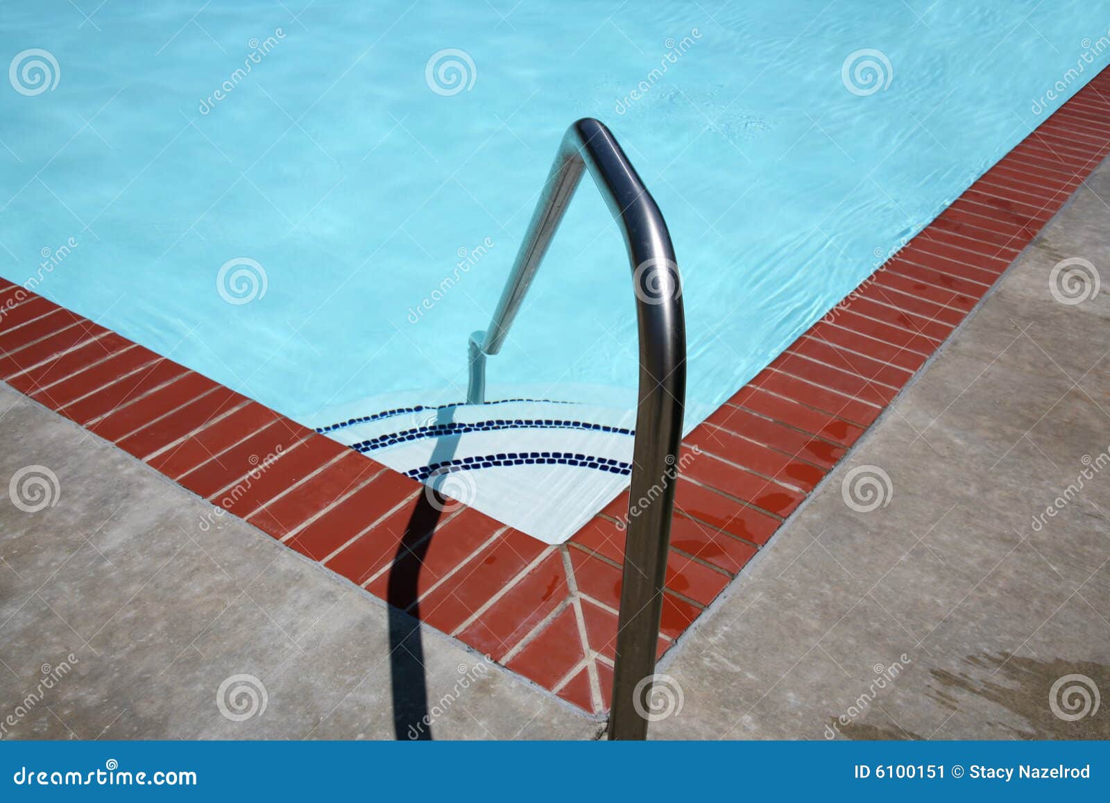 Swimming pool ladder 2 stock image. Image of cool, natural - 6100151