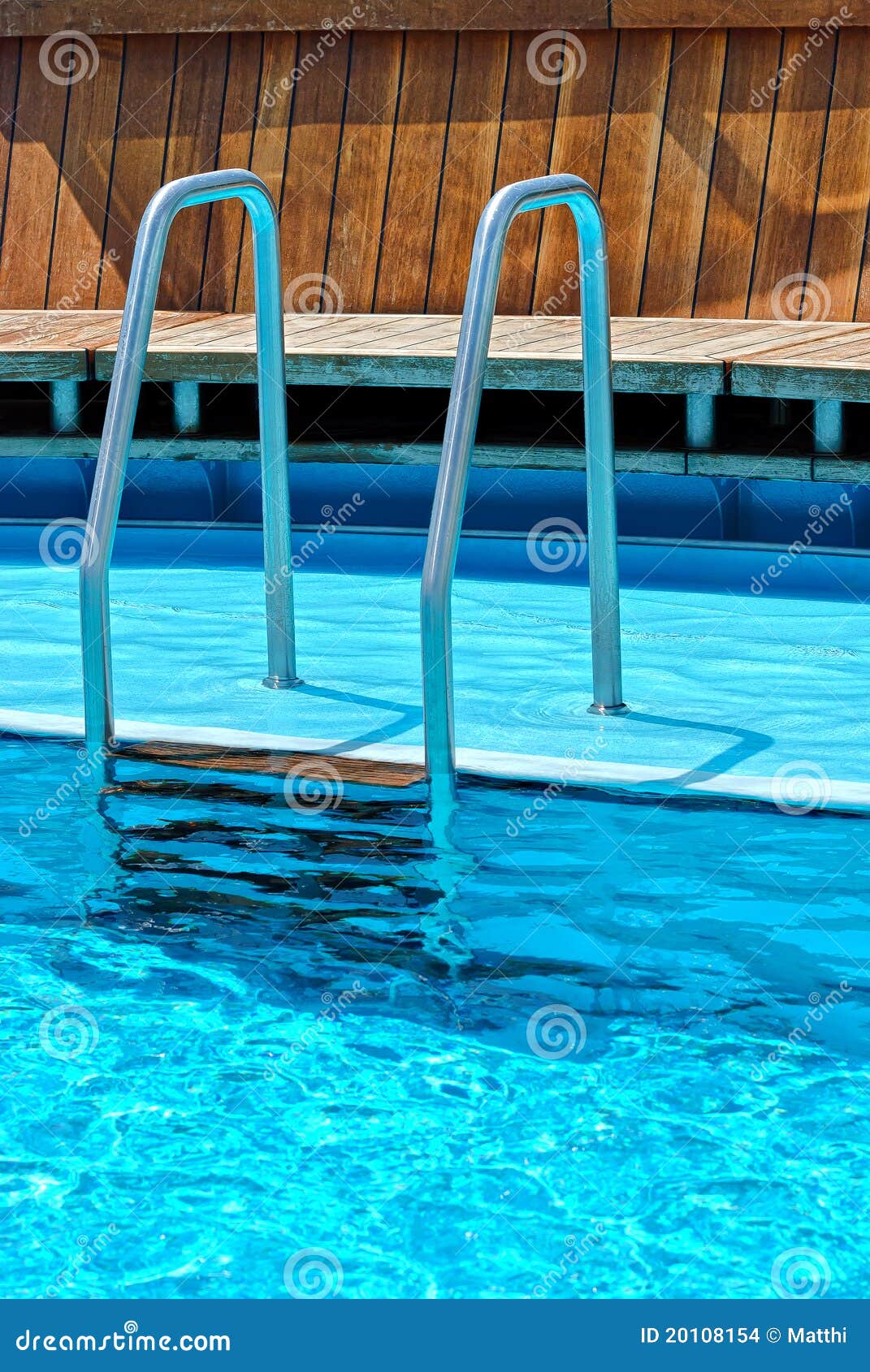 Swimming pool ladder stock photo. Image of metal, summer - 20108154