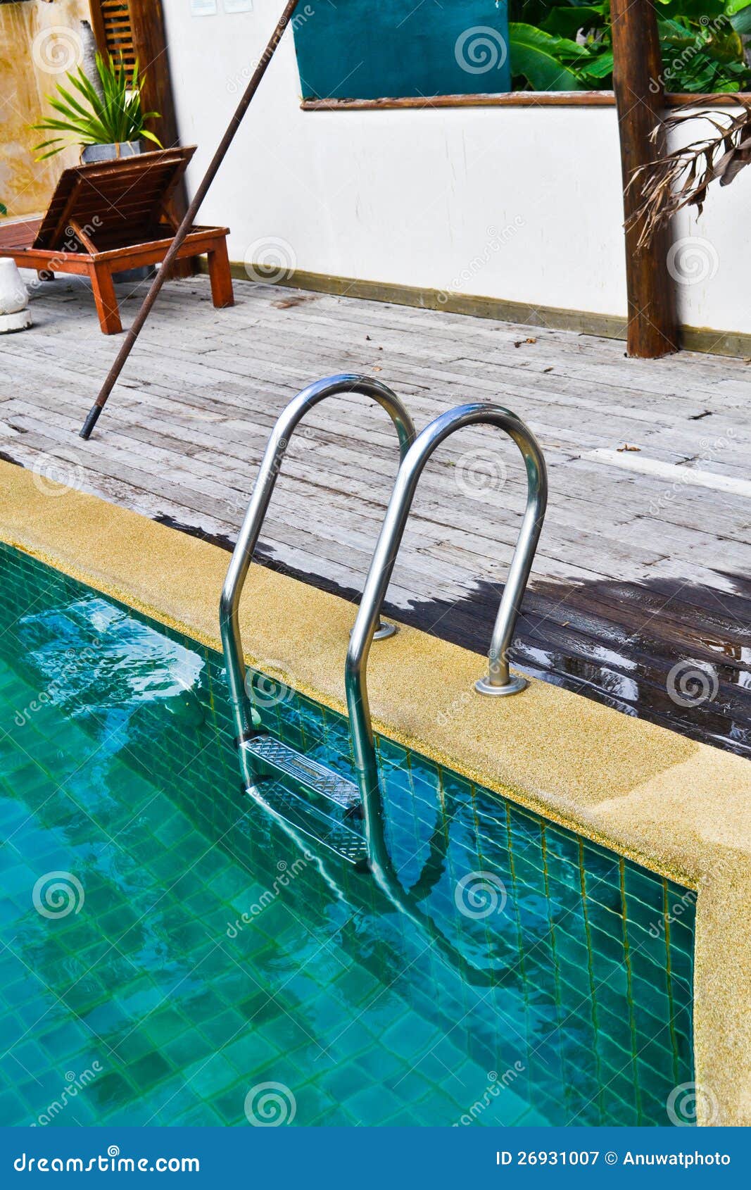 Swimming Pool Ladder stock image. Image of lagoon, leisure - 26931007