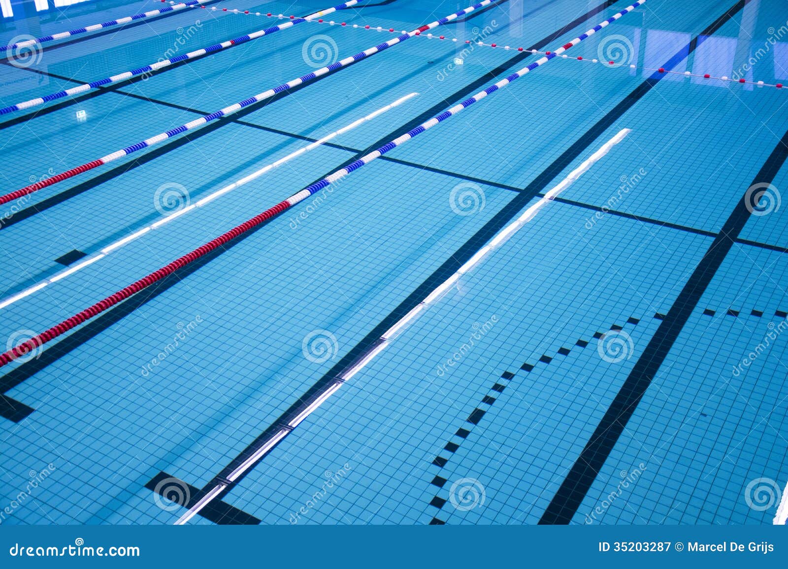 Swimming pool stock image. Image of lanes, empty, reflection - 35203287