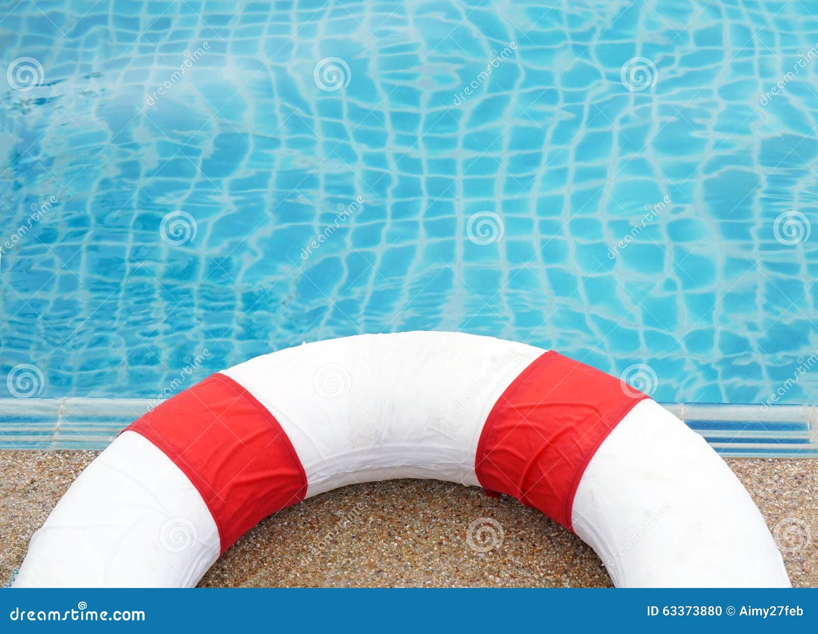 Swimming Pool and Lifeguard, Ring Pool Stock Photo - Image of pool ...