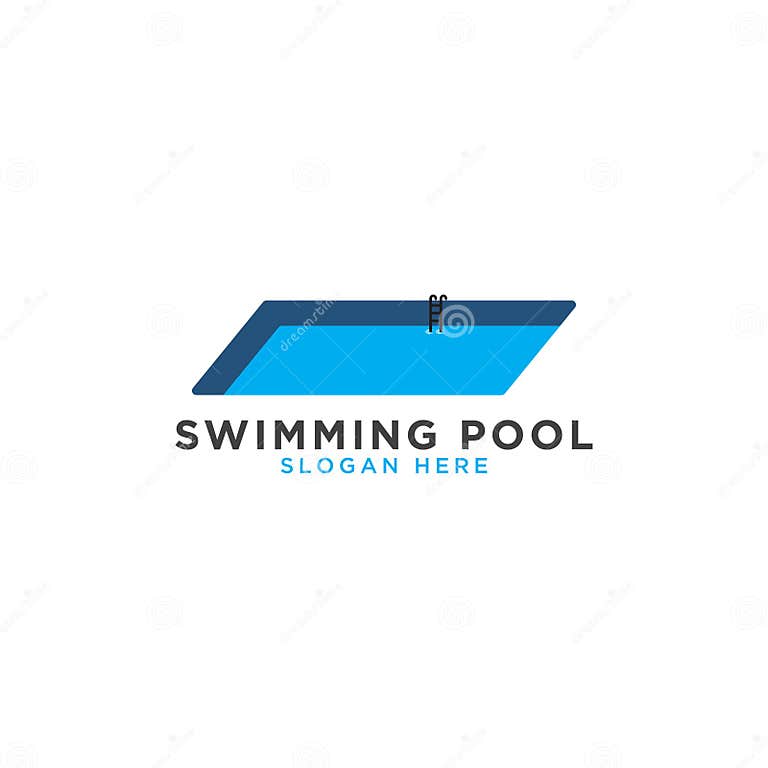 Swimming Pool Logo Template Stock Vector - Illustration of swimming ...
