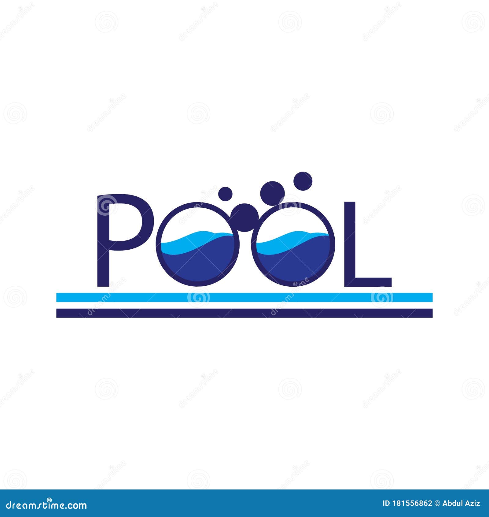 Swimming pool logo vector stock vector. Illustration of tourism - 181556862