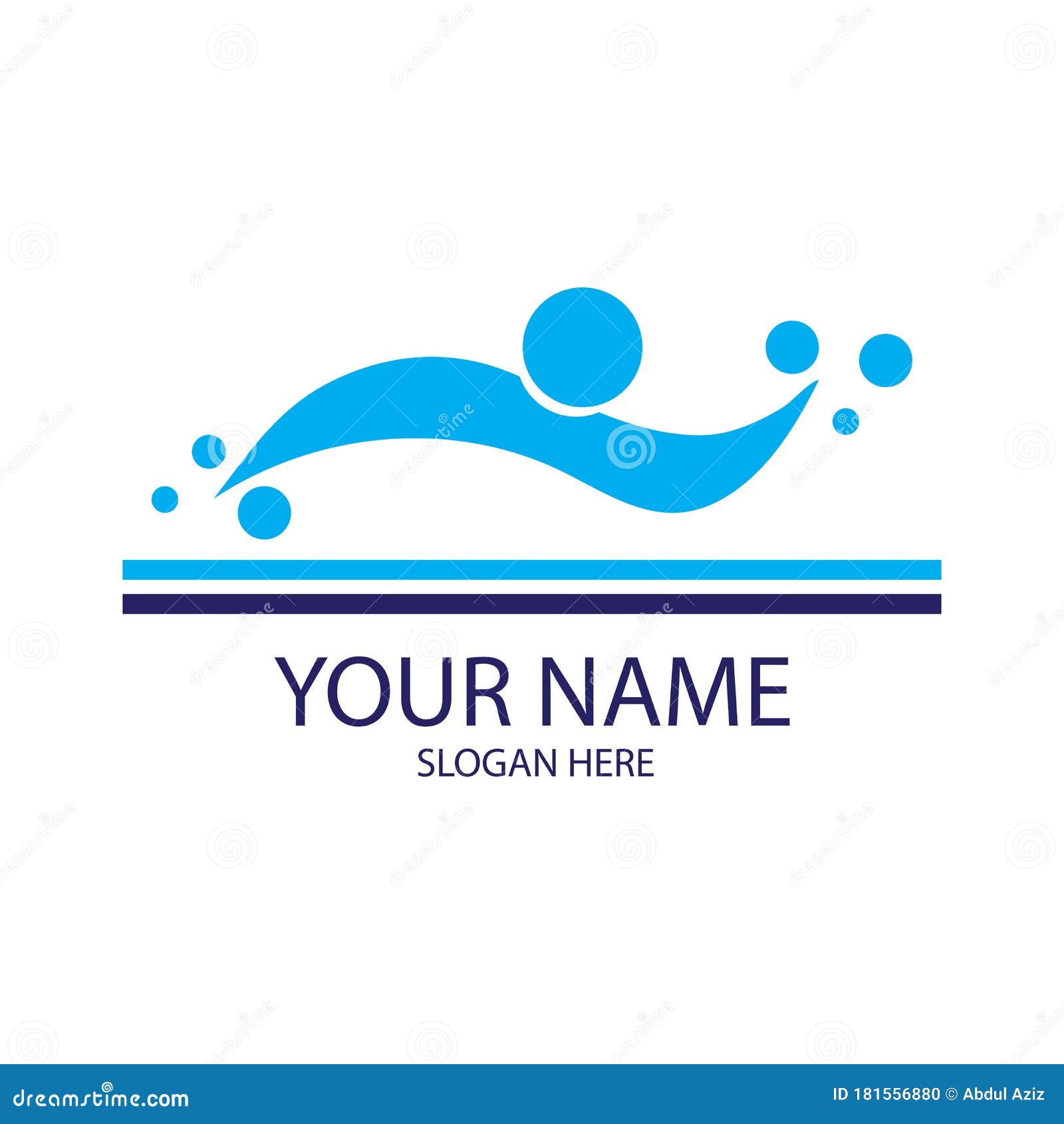 Swimming pool logo vector stock vector. Illustration of corporate ...