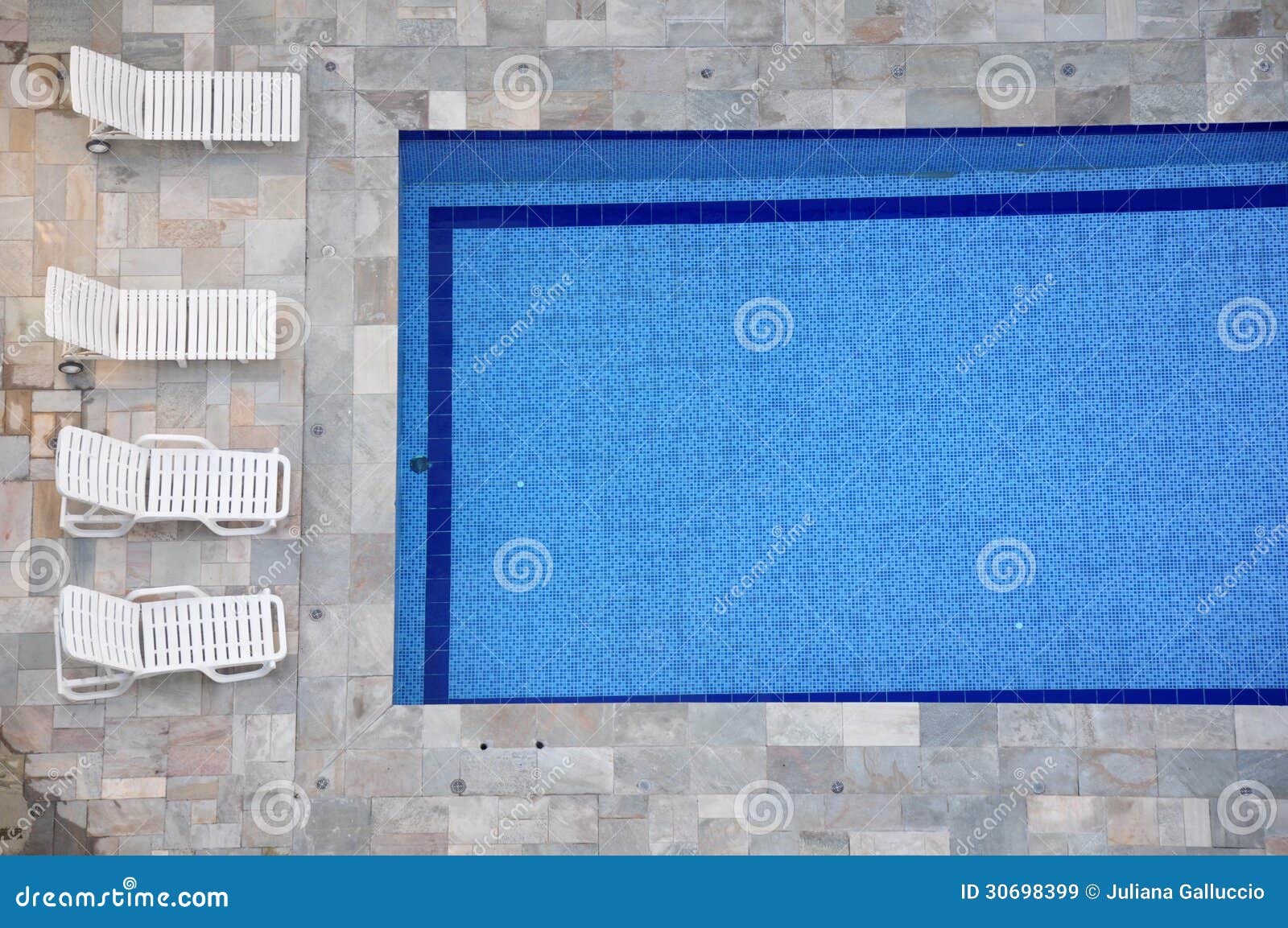 Swimming pool and lounge stock image. Image of detail - 30698399