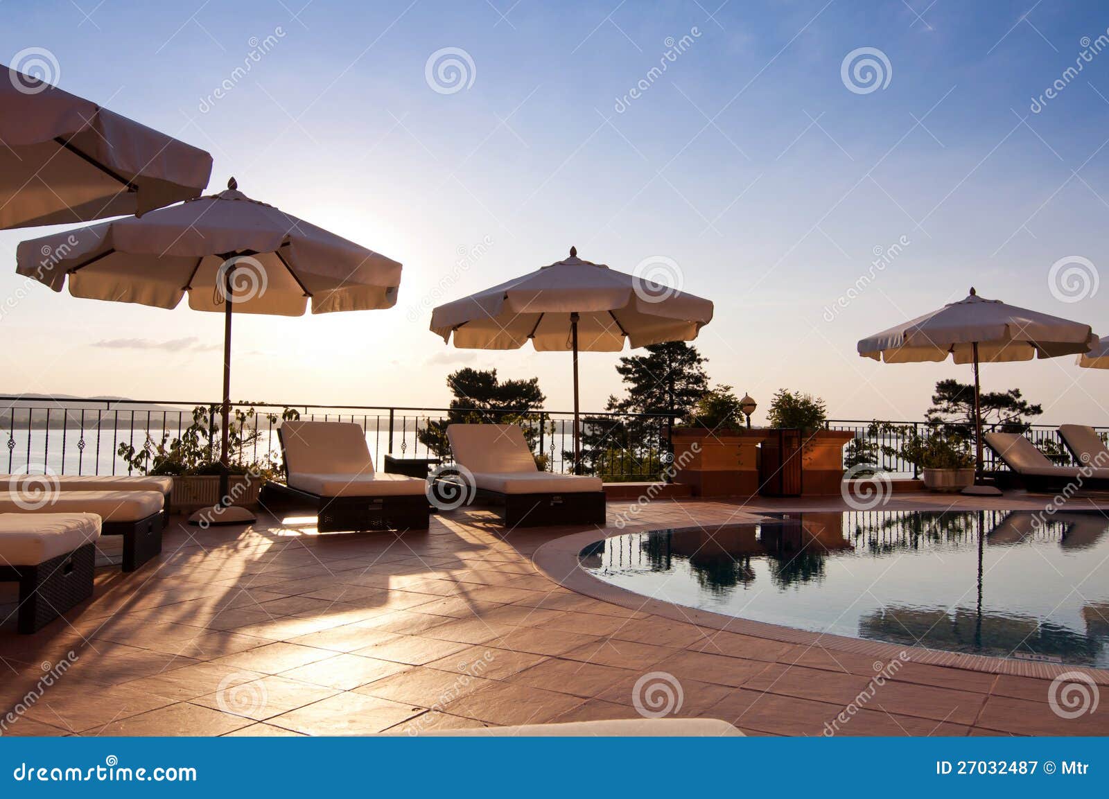 Swimming Pool of Luxury Hotel Stock Image - Image of relaxation, dream ...