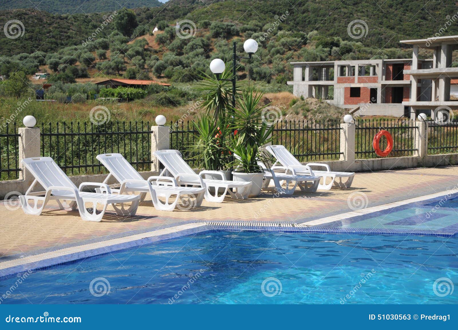 Swimming Pool of Luxury Hotel Stock Image - Image of color, luxury ...