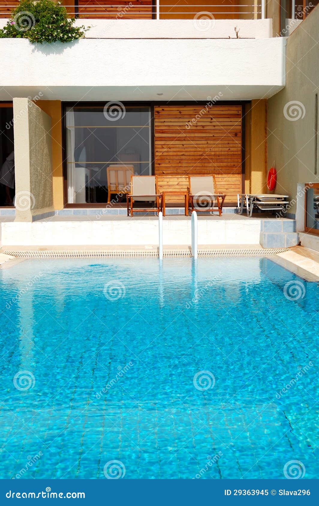 Swimming Pool at Luxury Villa Stock Image - Image of resort, outdoor ...