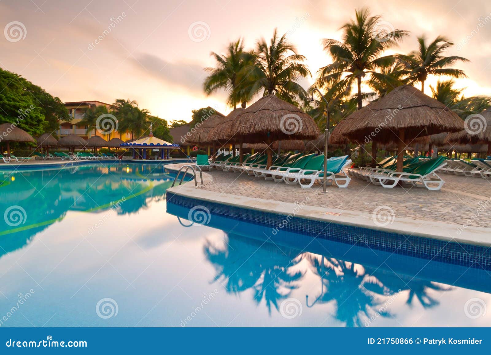 Swimming pool in Mexico stock photo. Image of pool, resort - 21750866