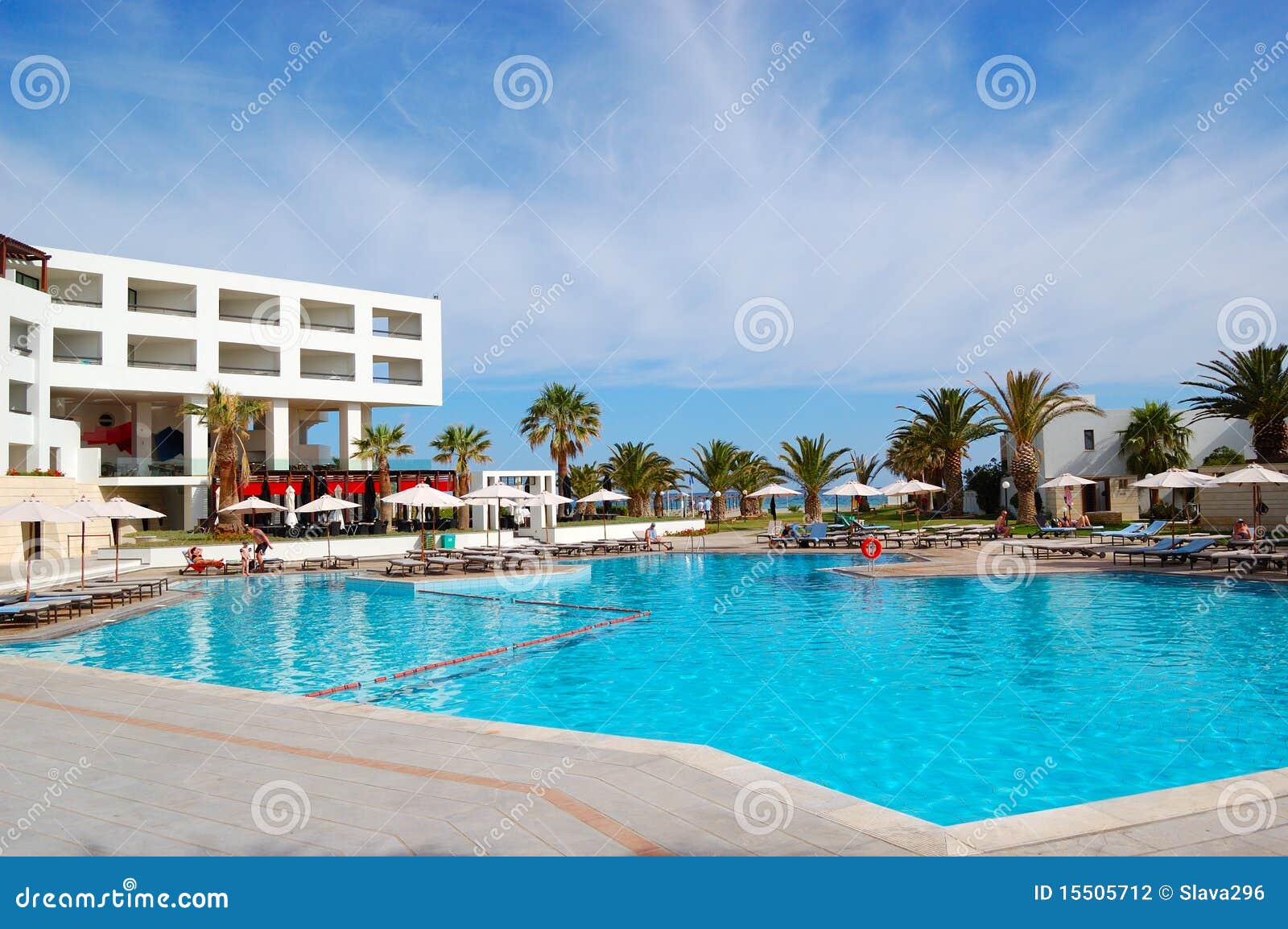 Swimming Pool at the Modern Luxury Hotel Stock Photo - Image of outdoor ...