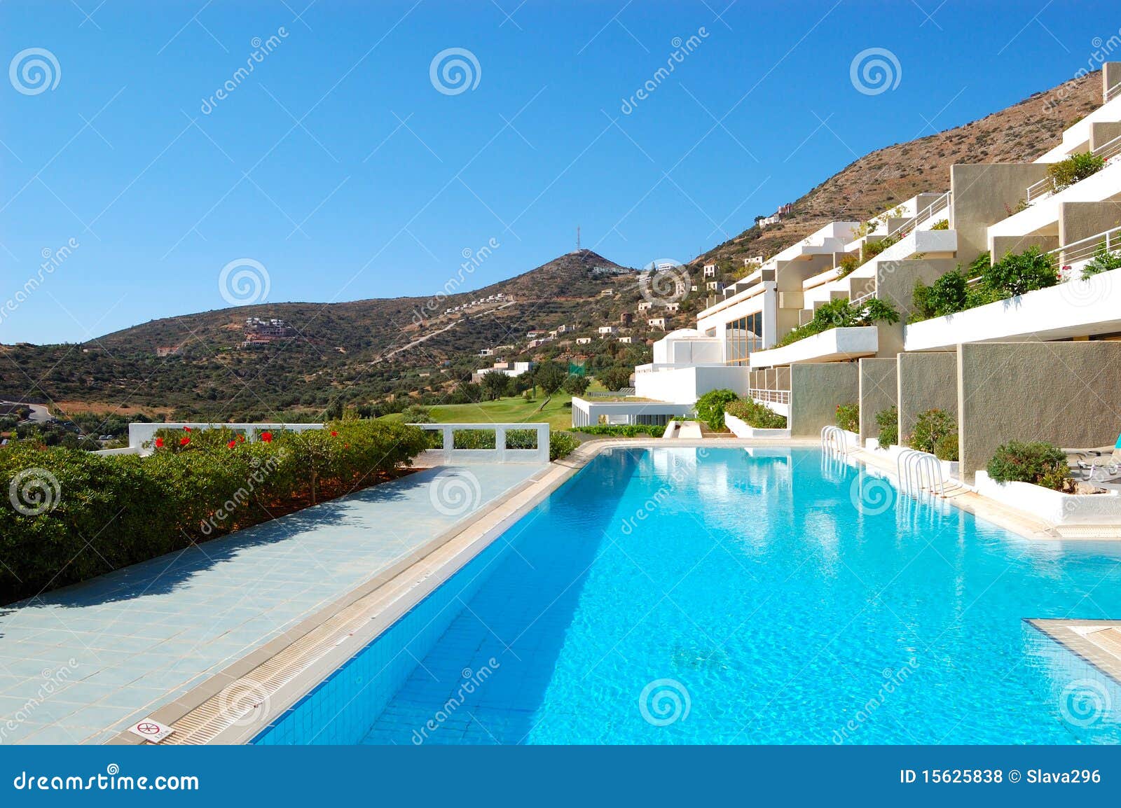 Swimming Pool at the Modern Luxury Hotel Stock Photo - Image of ...