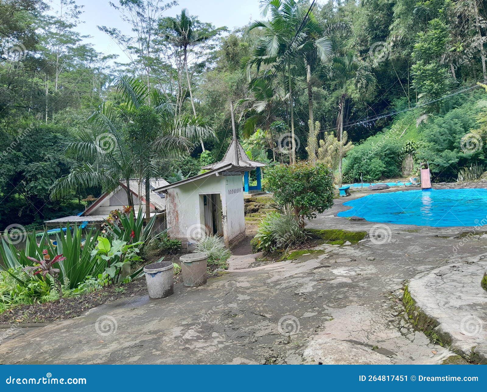 Swimming Pool on the Mountain is a Beautifull Editorial Photo - Image ...