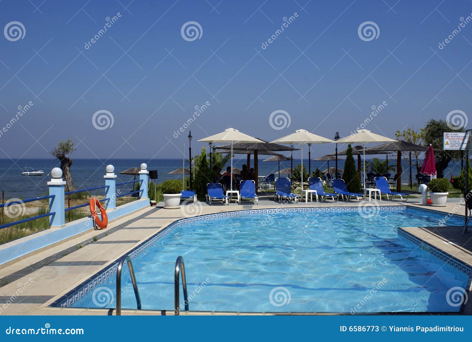 Swimming Pool Near the Beach Stock Image - Image of activity, liquid ...