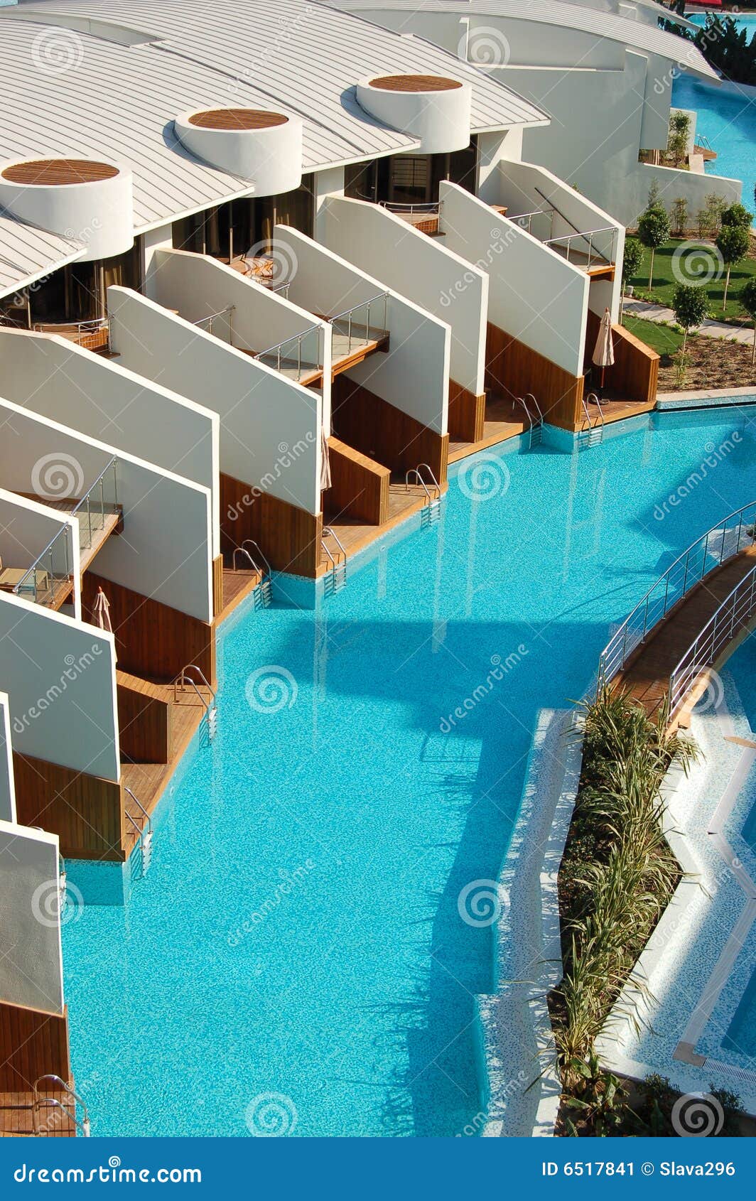 Swimming Pool Near VIP Villas Stock Image - Image of travel, swimming ...