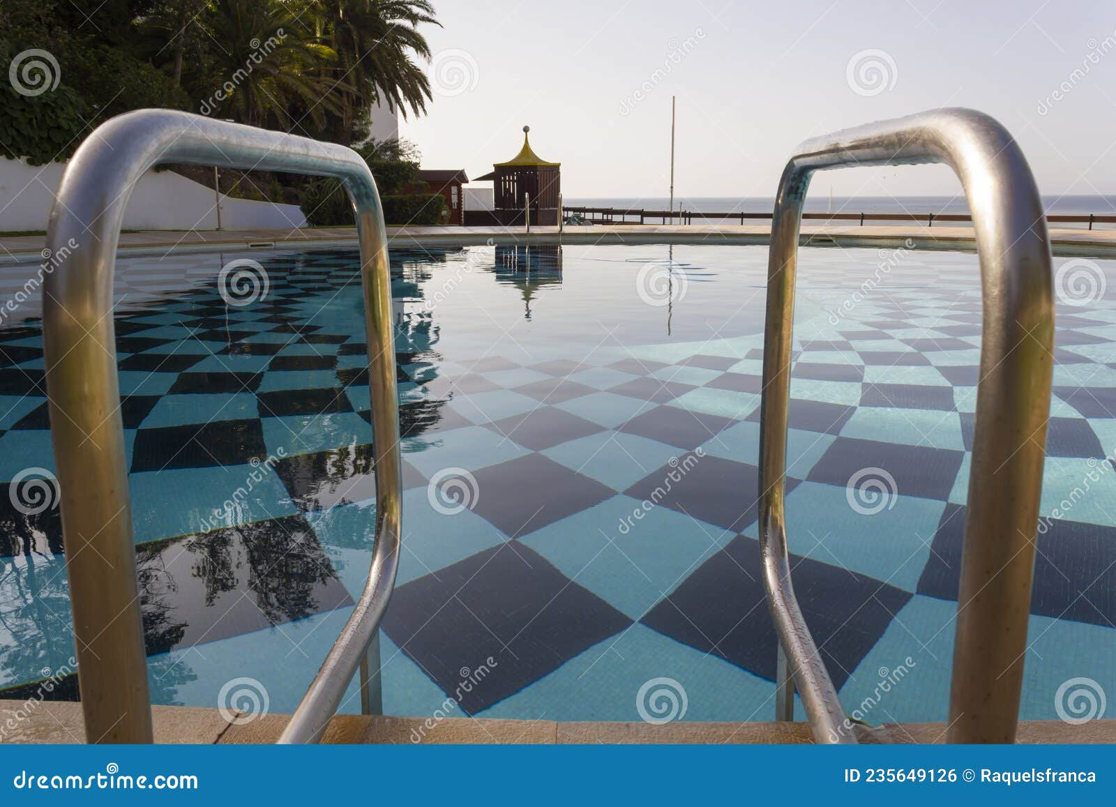 Swimming Pool with No People Stock Photo - Image of lifestyle, hotel ...