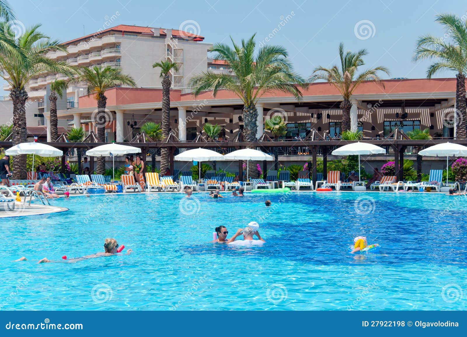 Swimming Pool Open-air, Turkey Editorial Stock Photo - Image of green ...