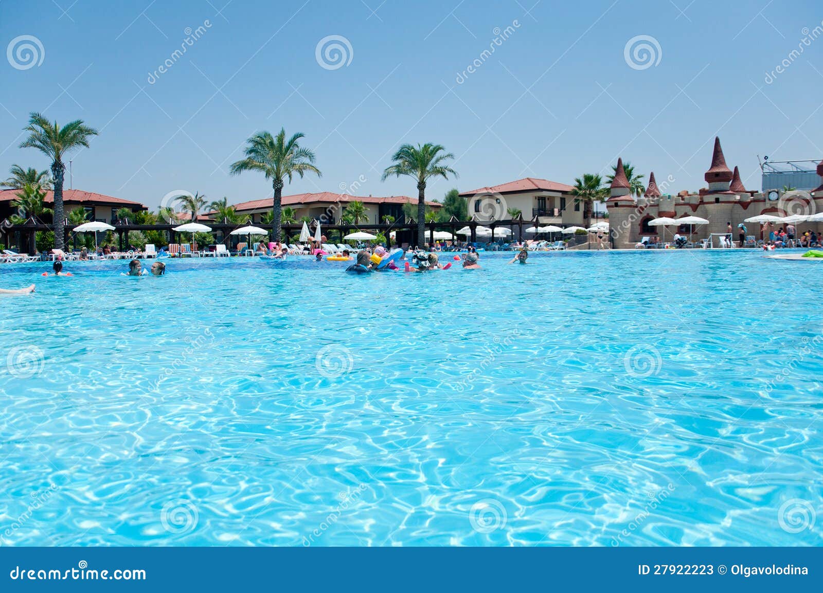 Swimming Pool Open-air, Turkey Editorial Stock Photo - Image of palm ...