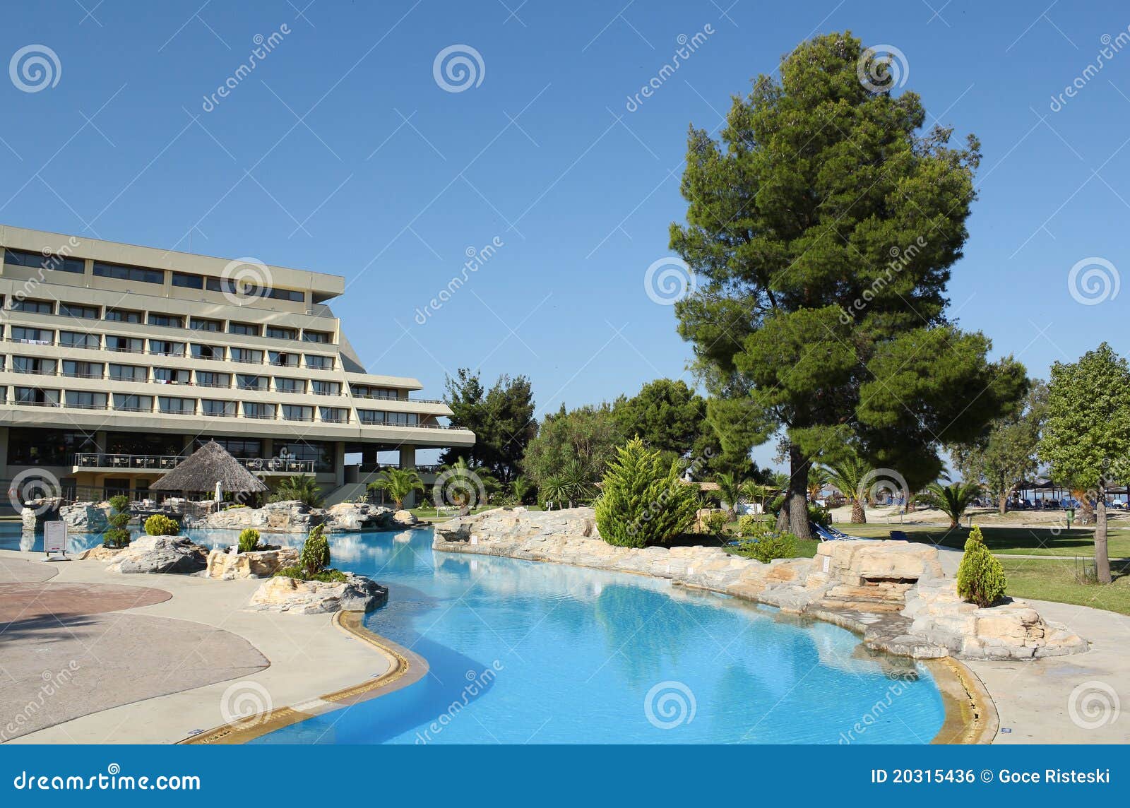 Swimming pool and park stock photo. Image of porto, rest - 20315436