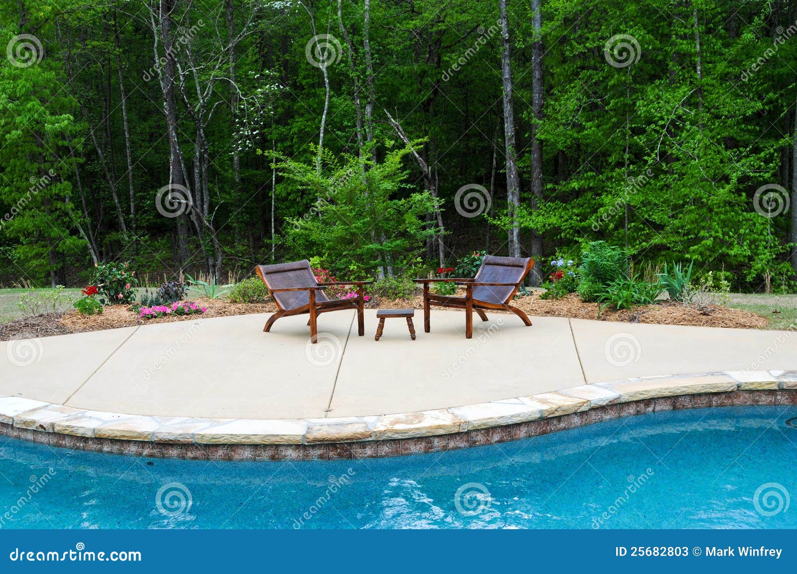 Swimming Pool Patio stock image. Image of relaxation - 25682803
