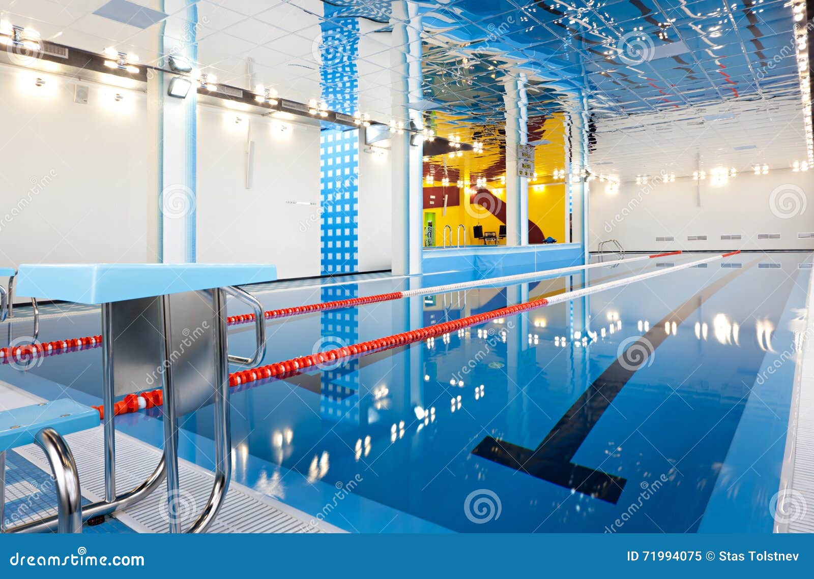 Swimming Pool without People Stock Image - Image of reflection, sport ...