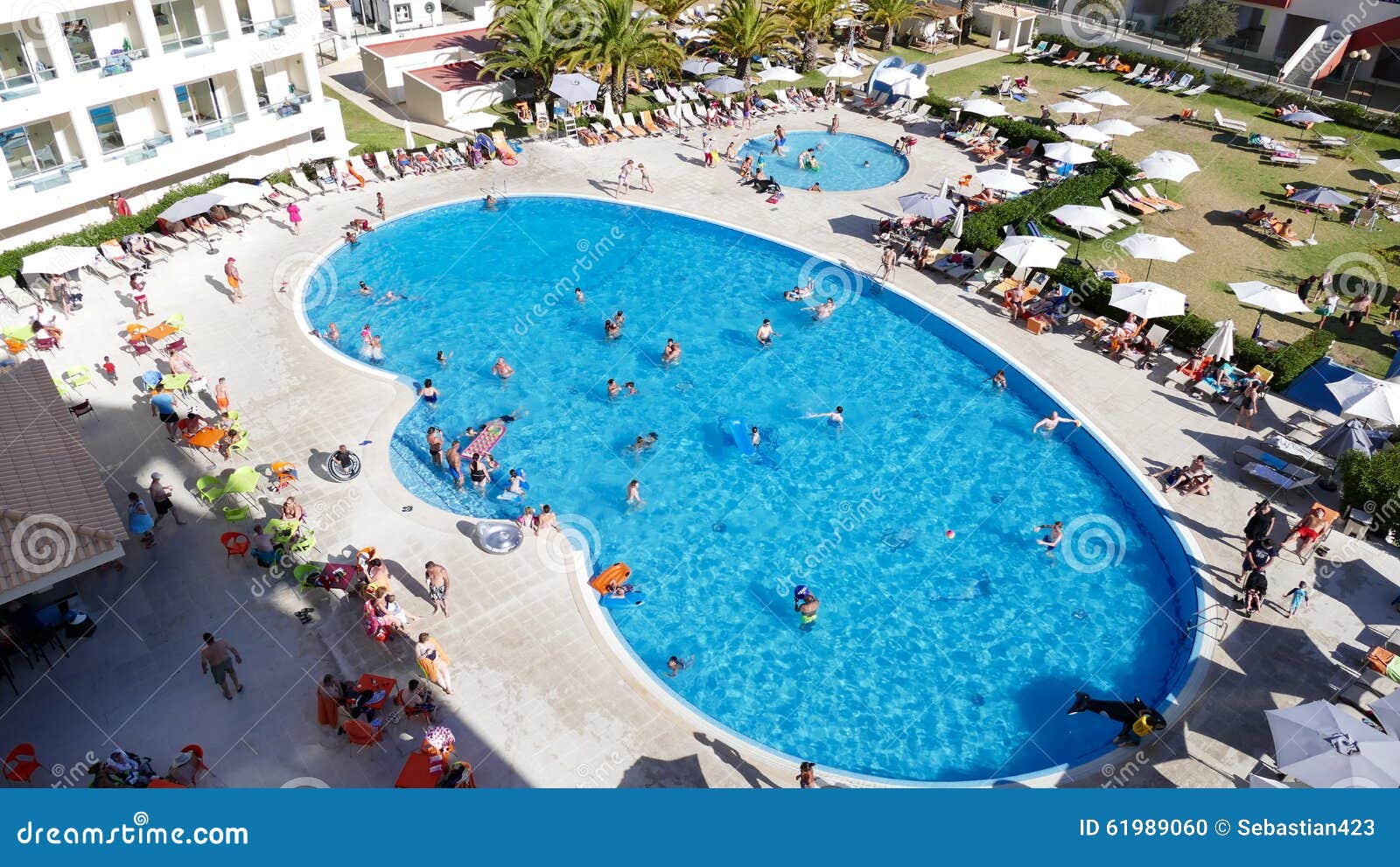 Swimming Pool with People - Holidays Concept Editorial Image - Image of ...