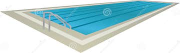 Swimming Pool, Perspective View Stock Vector - Illustration of color ...