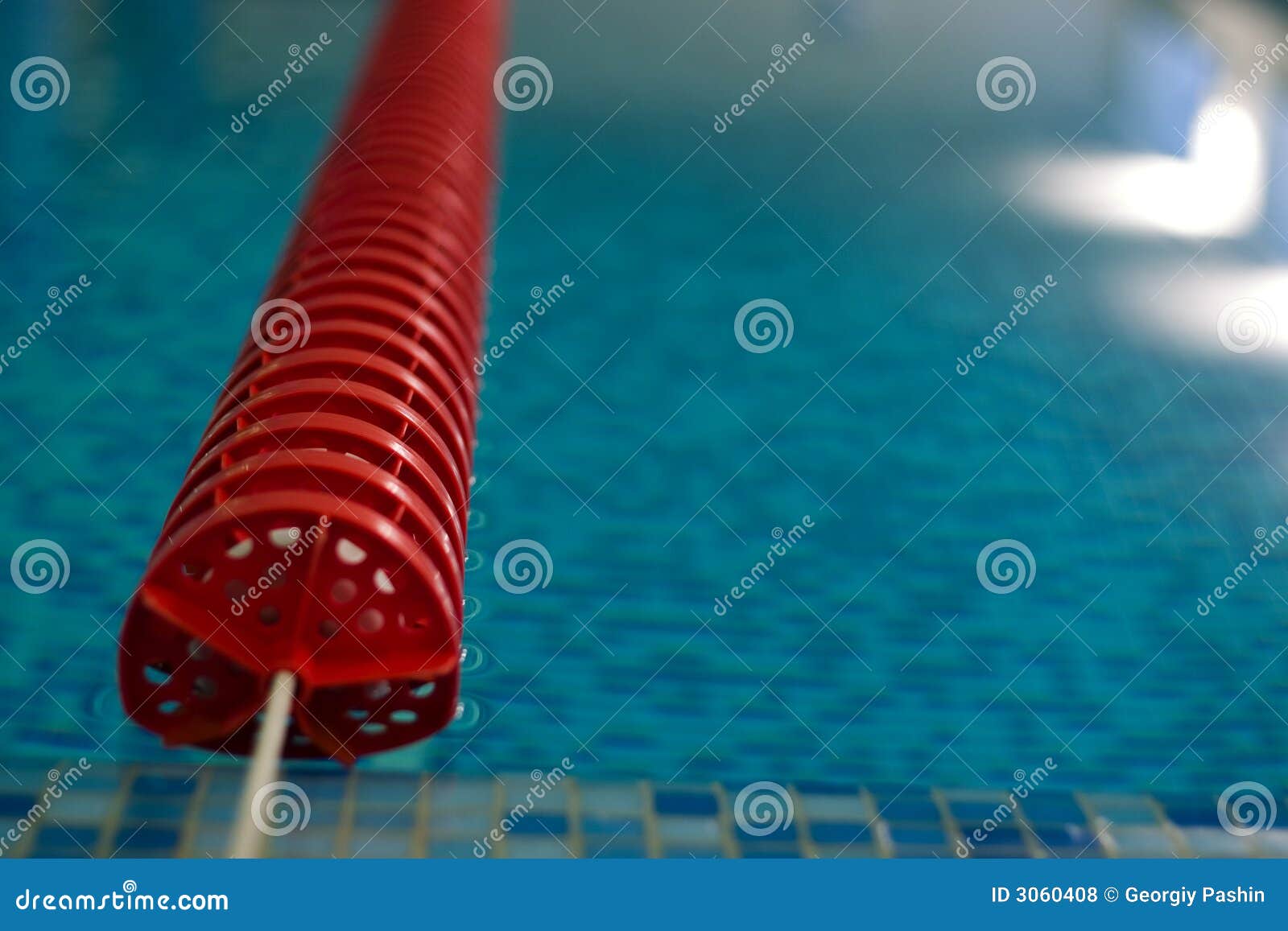 Swimming Pool with Red Line Stock Photo - Image of divide, distance ...