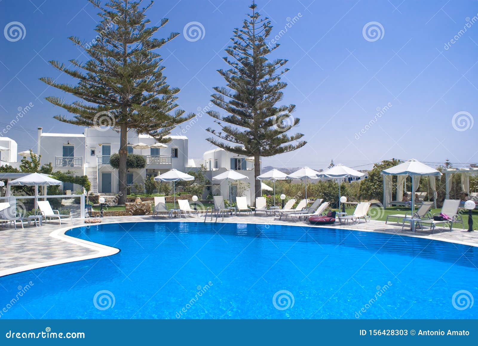Swimming pool of a resort stock image. Image of diving - 156428303