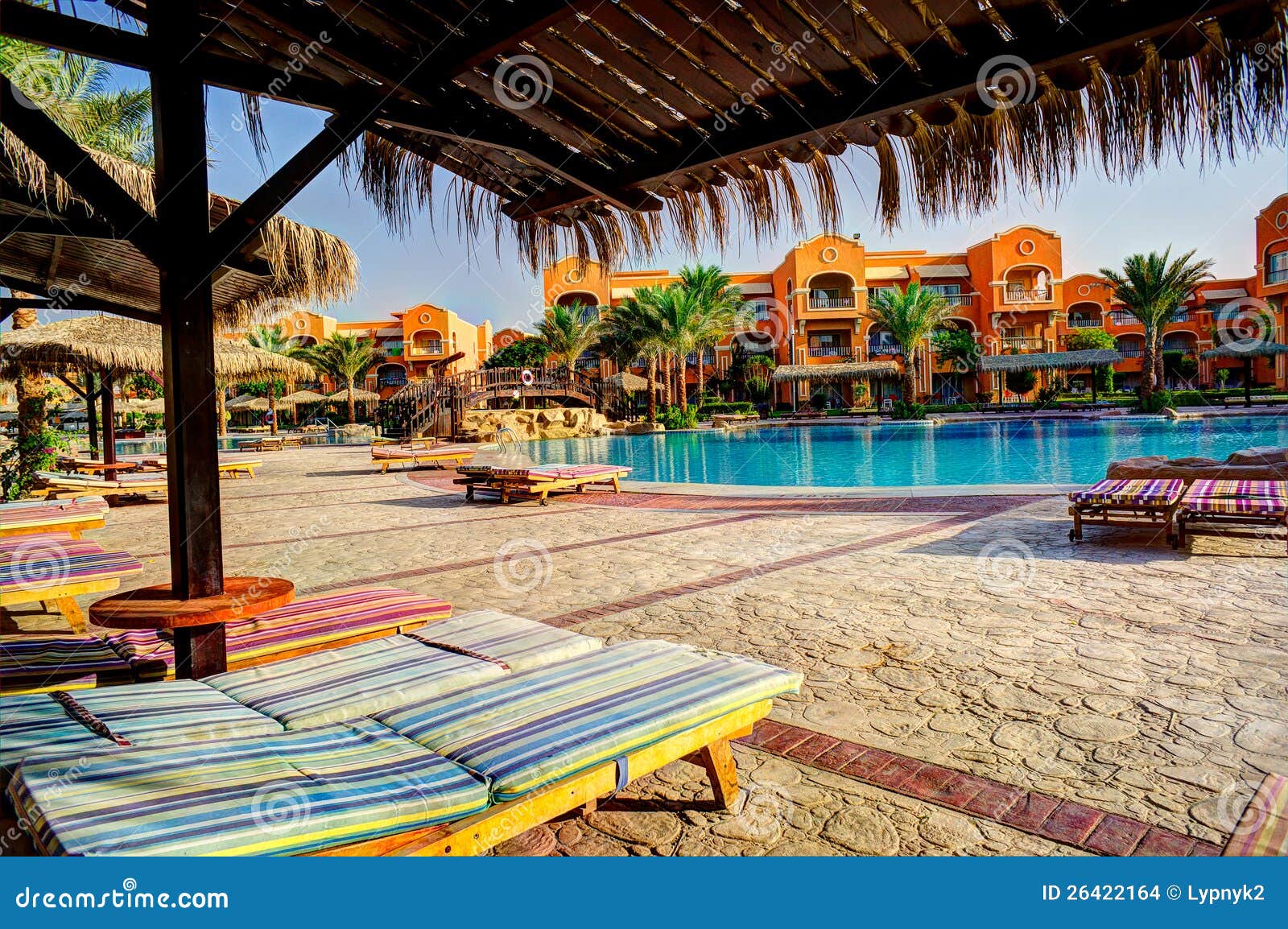 Swimming Pool and Resort in the Exotic Country. Stock Photo - Image of ...
